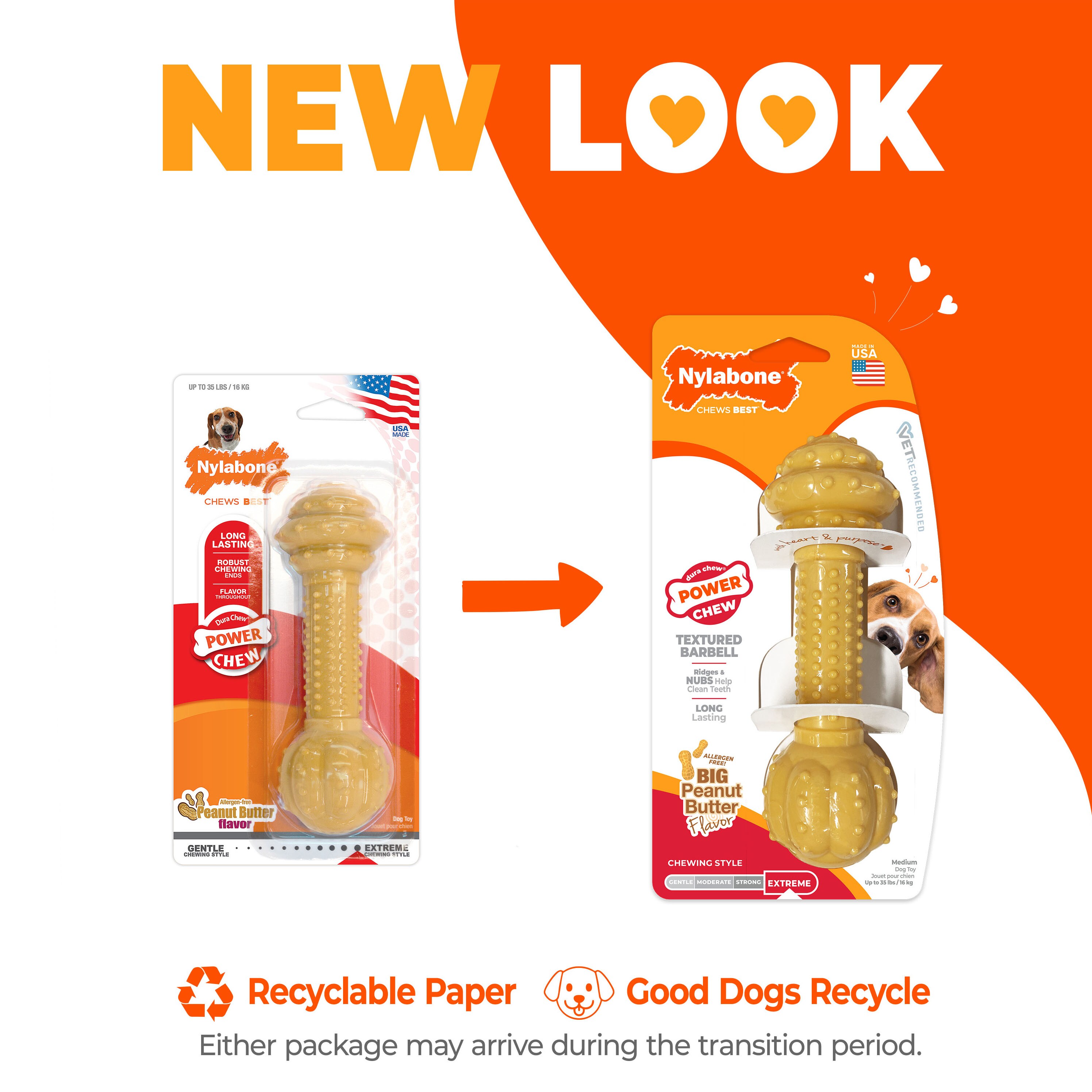 Nylabone Power Chew Barbell in the Pet Toys department at Lowes.com