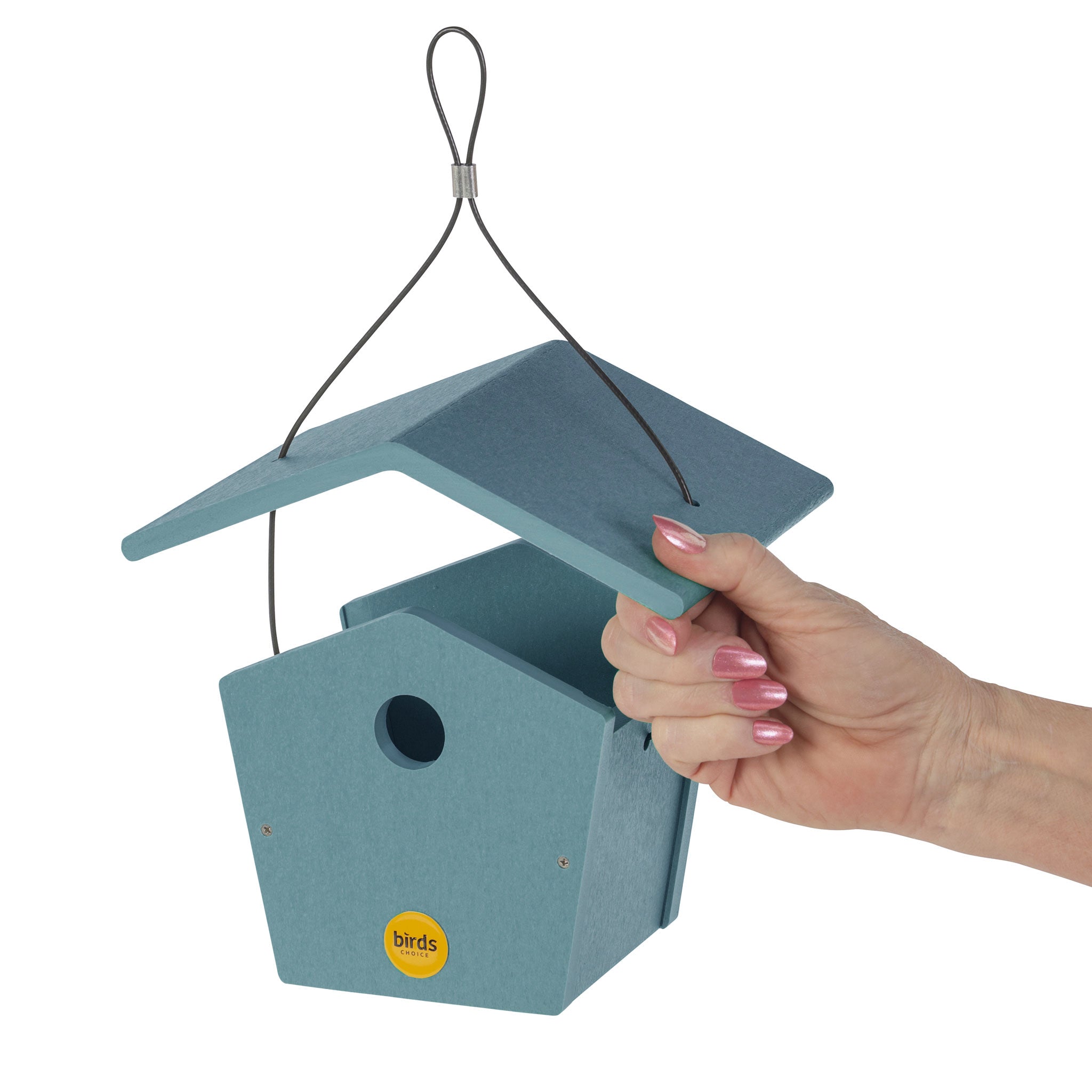 BIRDS CHOICE Wren House in Blue Recycled Plastic in the Bird Houses ...