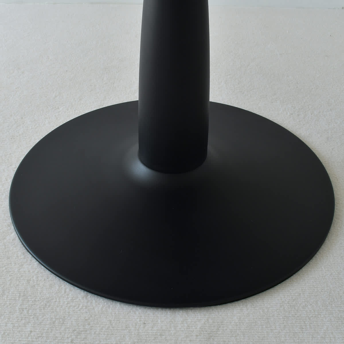 Maison Boucle 35 Inch Modern Tulip Dining Table with Black Round ...