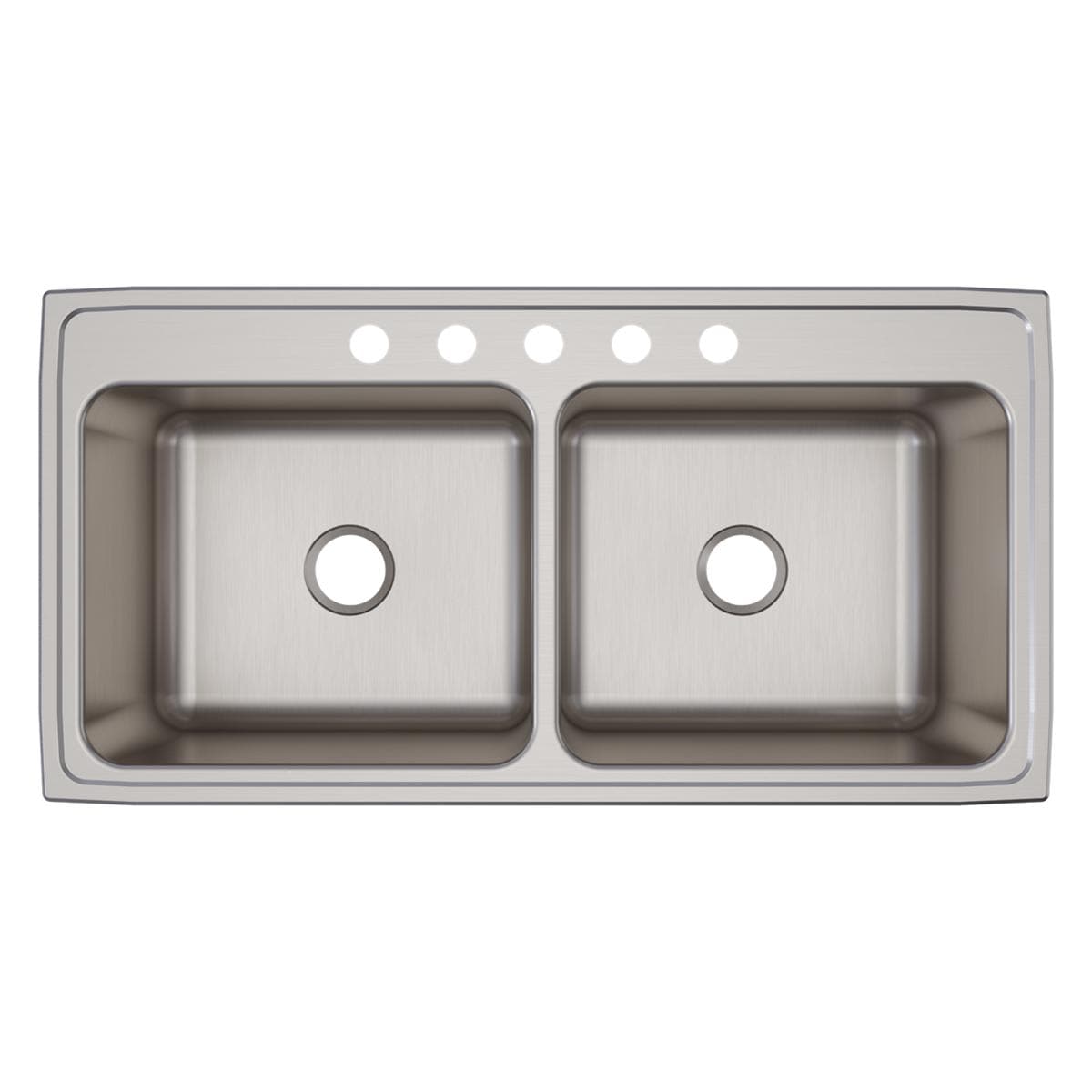 Elkay Lustertone Classic Stainless Steel 43-inch x 22-inch x 12-1/8 ...