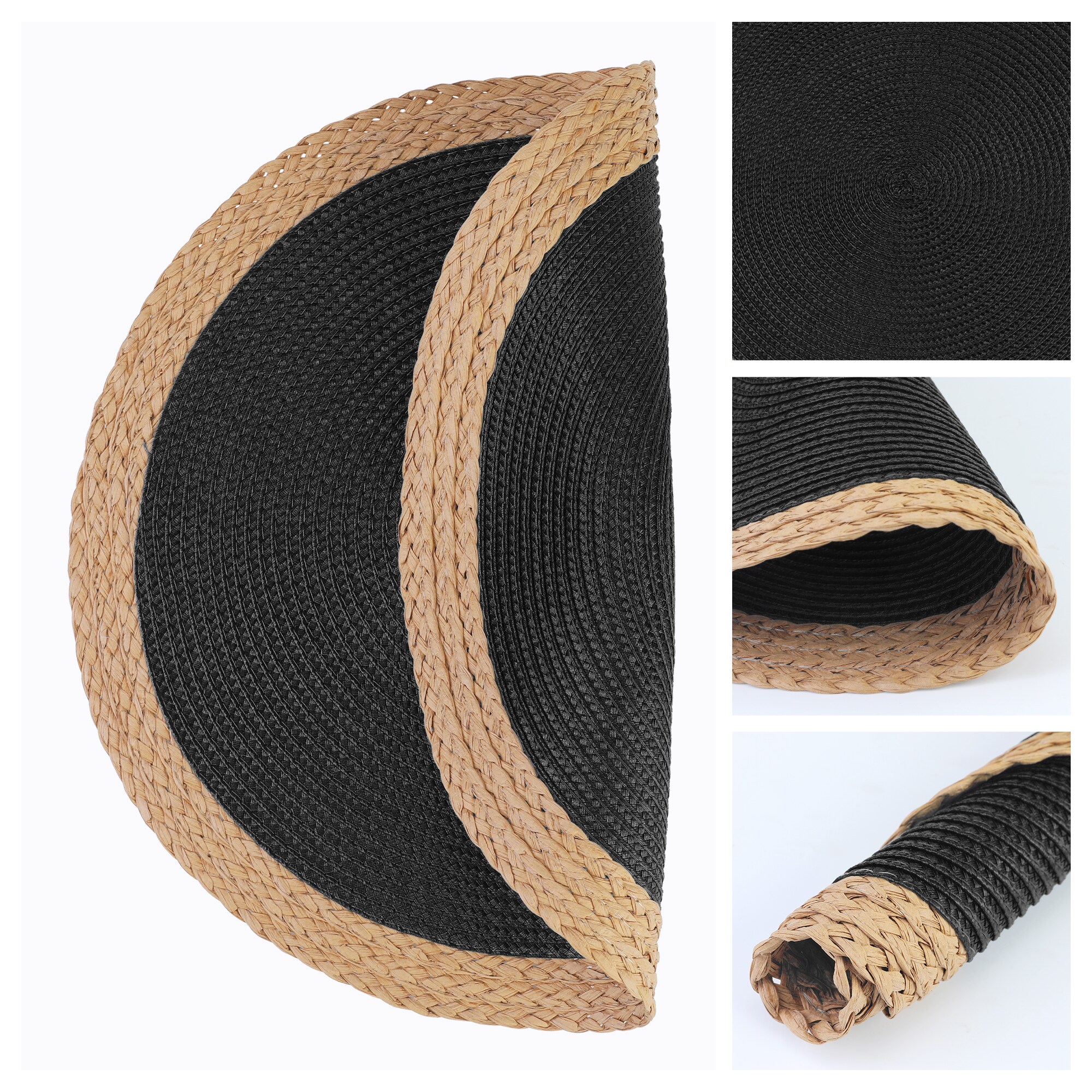 Unique Bargains Farmhouse Placemats 6pcs Woven Placemats for Dining ...
