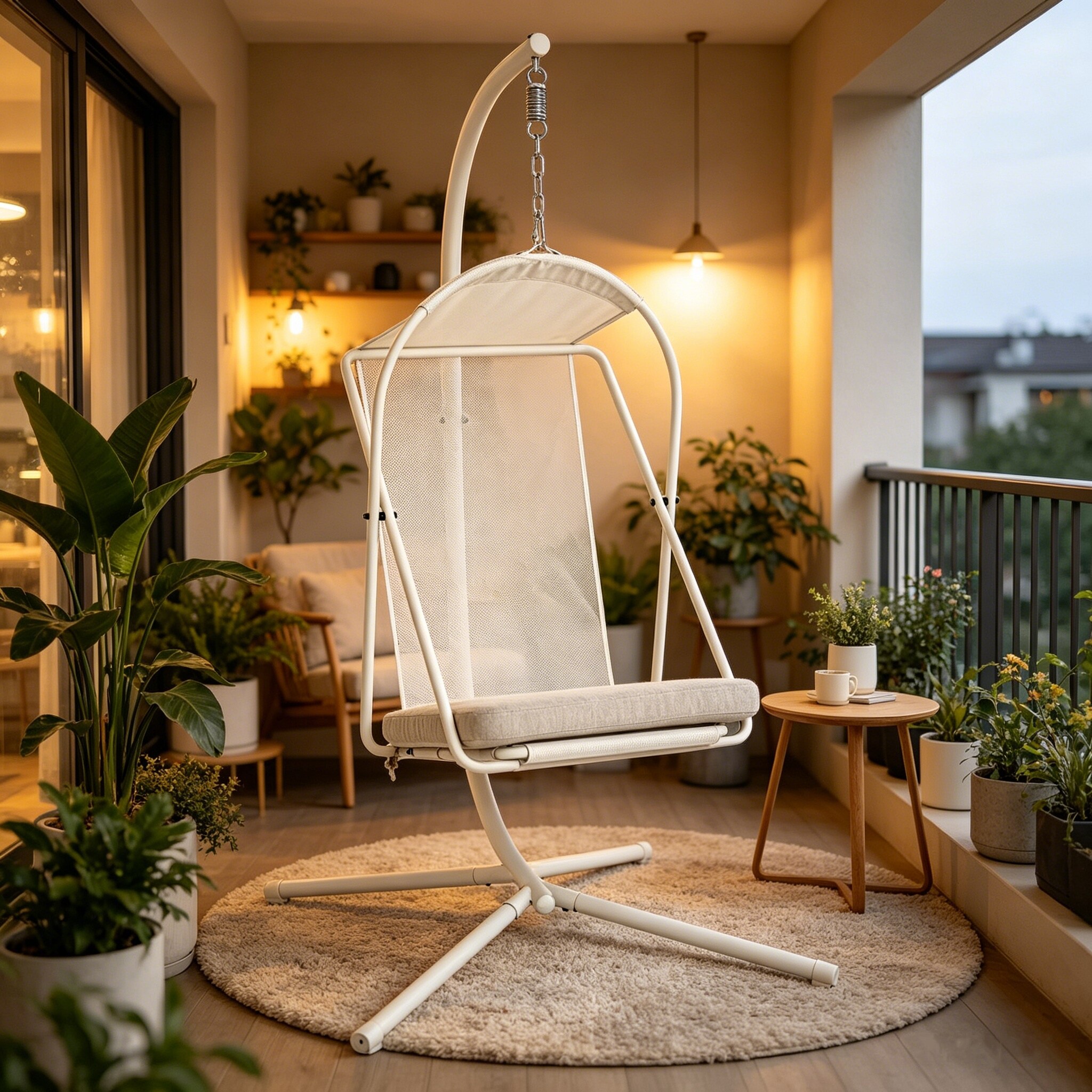 Craftline GlasFlength Hanging Chair Ergonomic Comfortable Sturdy Safe ...