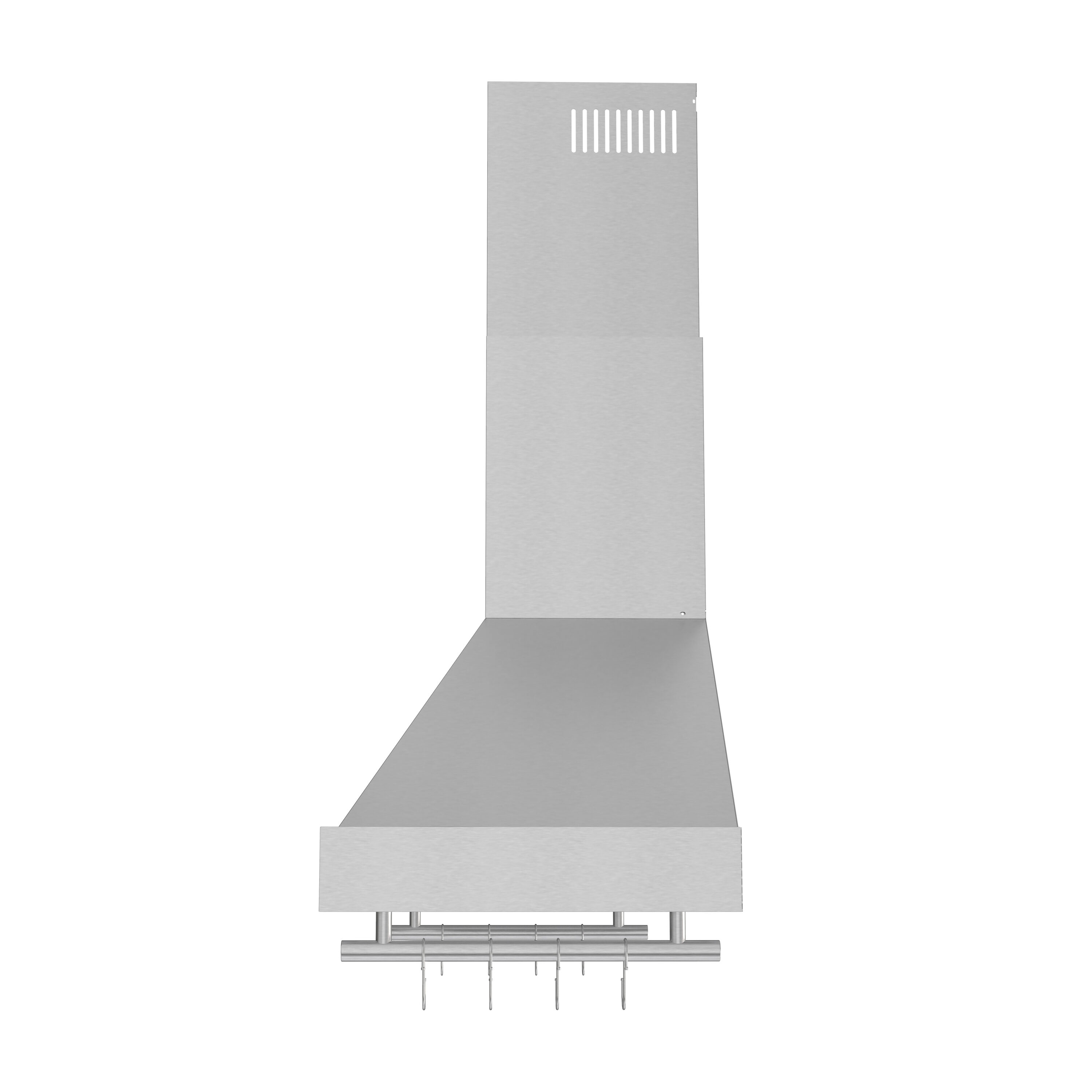 FORNO 48 inch Ducted 916-CFM White Wall-Mounted Range Hood in the Wall ...