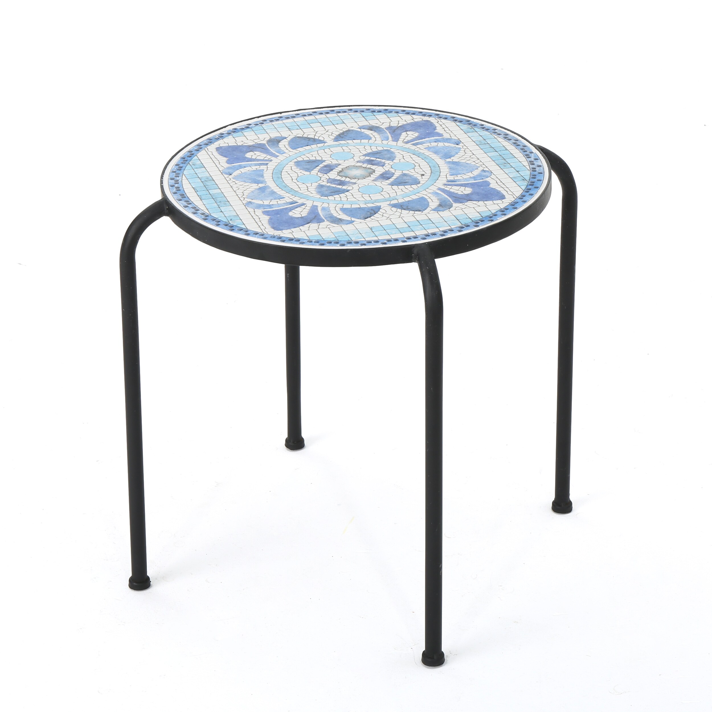 Best Selling Home Decor Delaney Round Outdoor End Table 15.25-in W x 15 ...