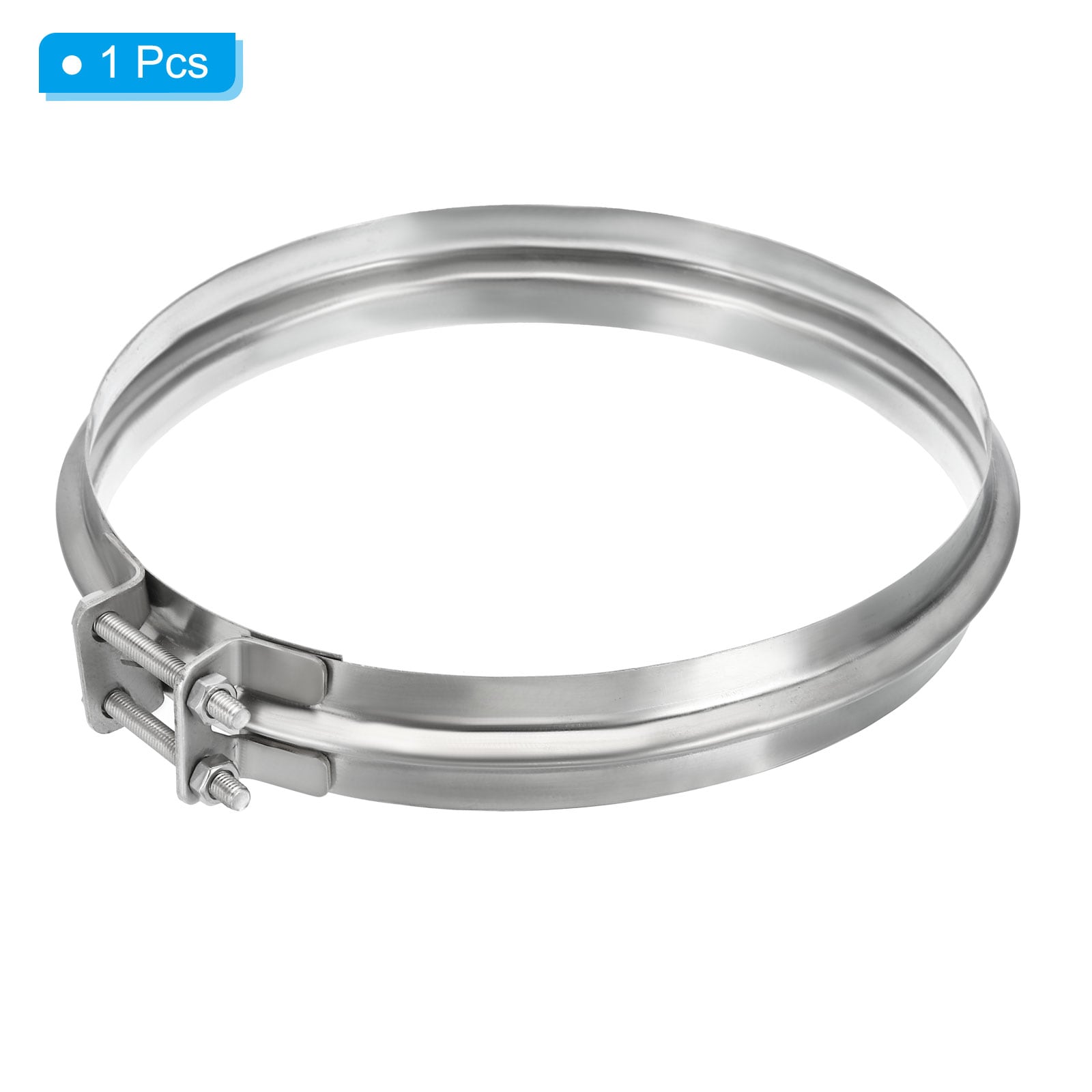 PATIKIL Duct Clamp 8-Inch(200mm) V-shape Clamp 304 Stainless Steel Pipe ...