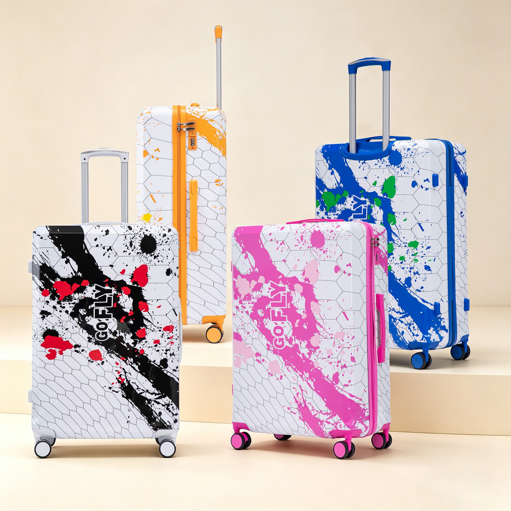 ModernLuxe 28 Inch PC Spinner Wheel Luggage Carry on Suitcase With ...