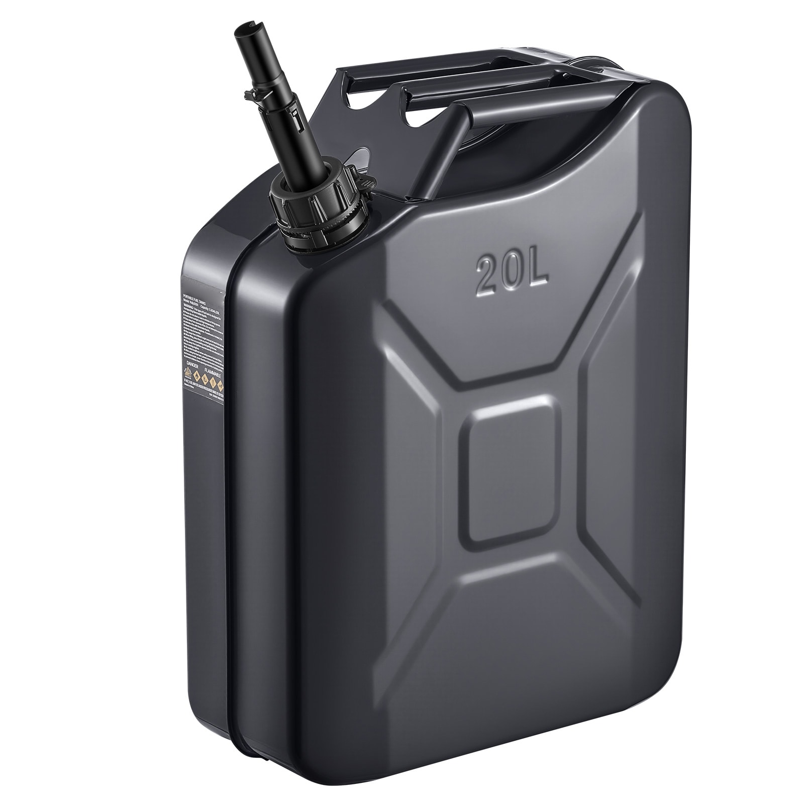 VEVOR Metal Fuel Container 5.3 Gallon Fuel Jerry Can with Spout and ...