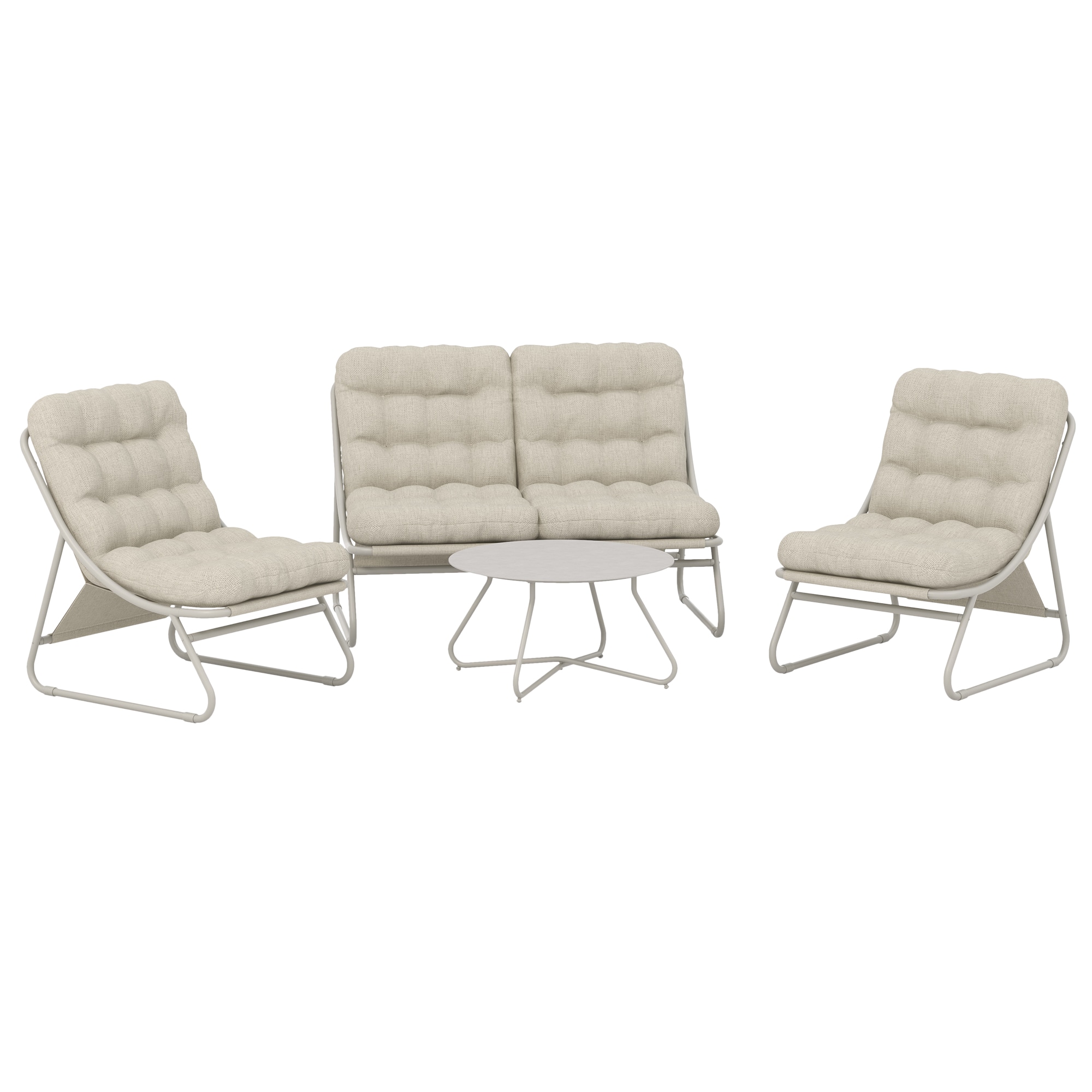 Textilene Fabric Sofa Set Patio Furniture at Lowes.com