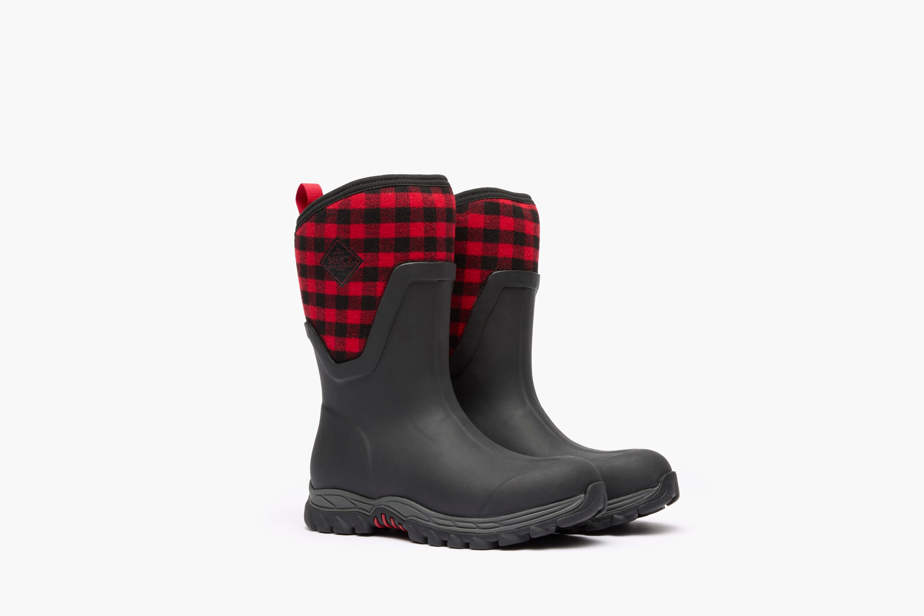 The Original Muck Boot Company Women's Black/Buffalo Plaid Waterproof ...