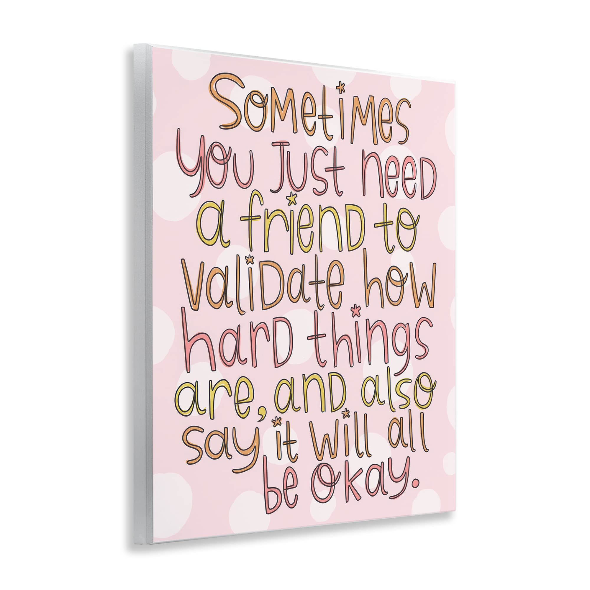 Stupell Industries Comforting Friendship Quote Wall Plaque Art By Mandy ...