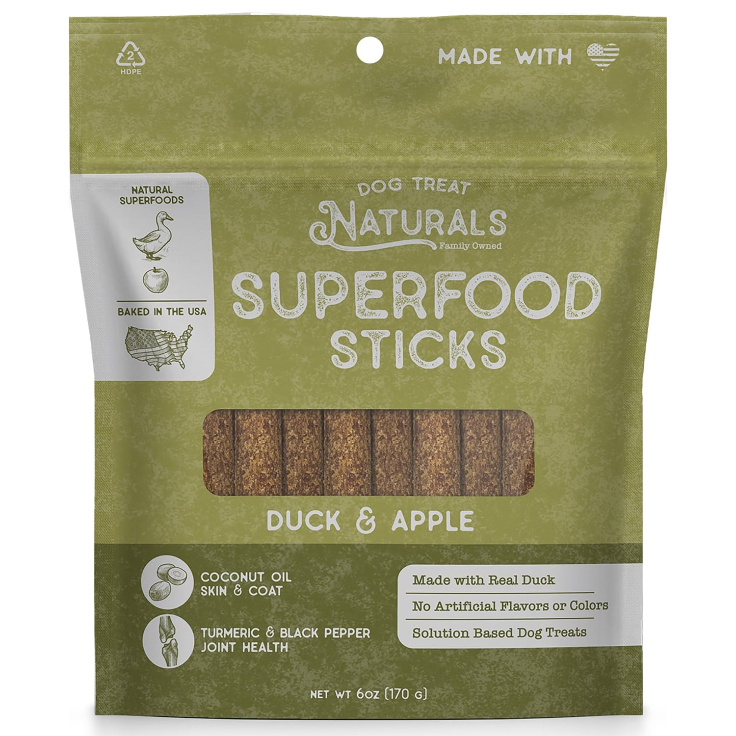 Dog Treat Naturals Snacks for Dog Duck and Apple Flavor 6 Ounce(s) in ...