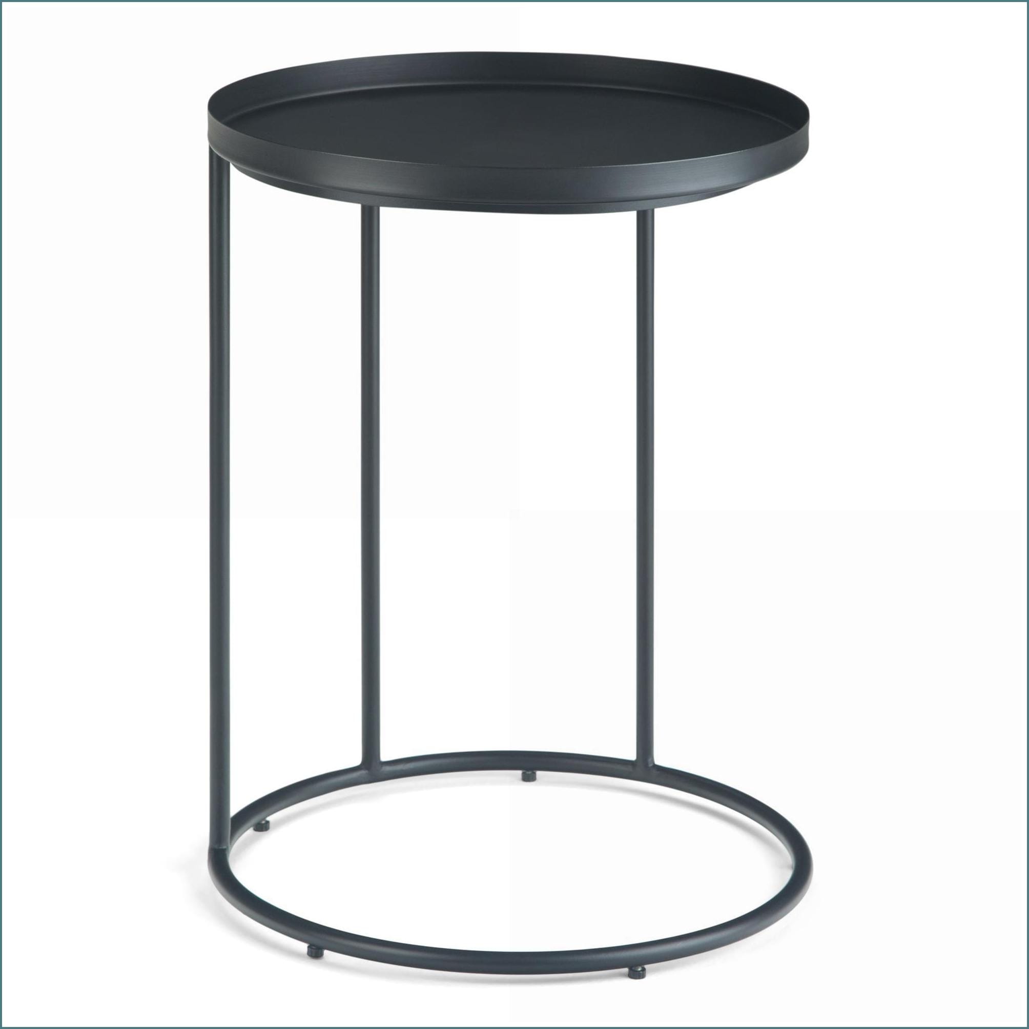 Watnature Monet Black Metal Coffee Table Hand Finished Industrial Style ...