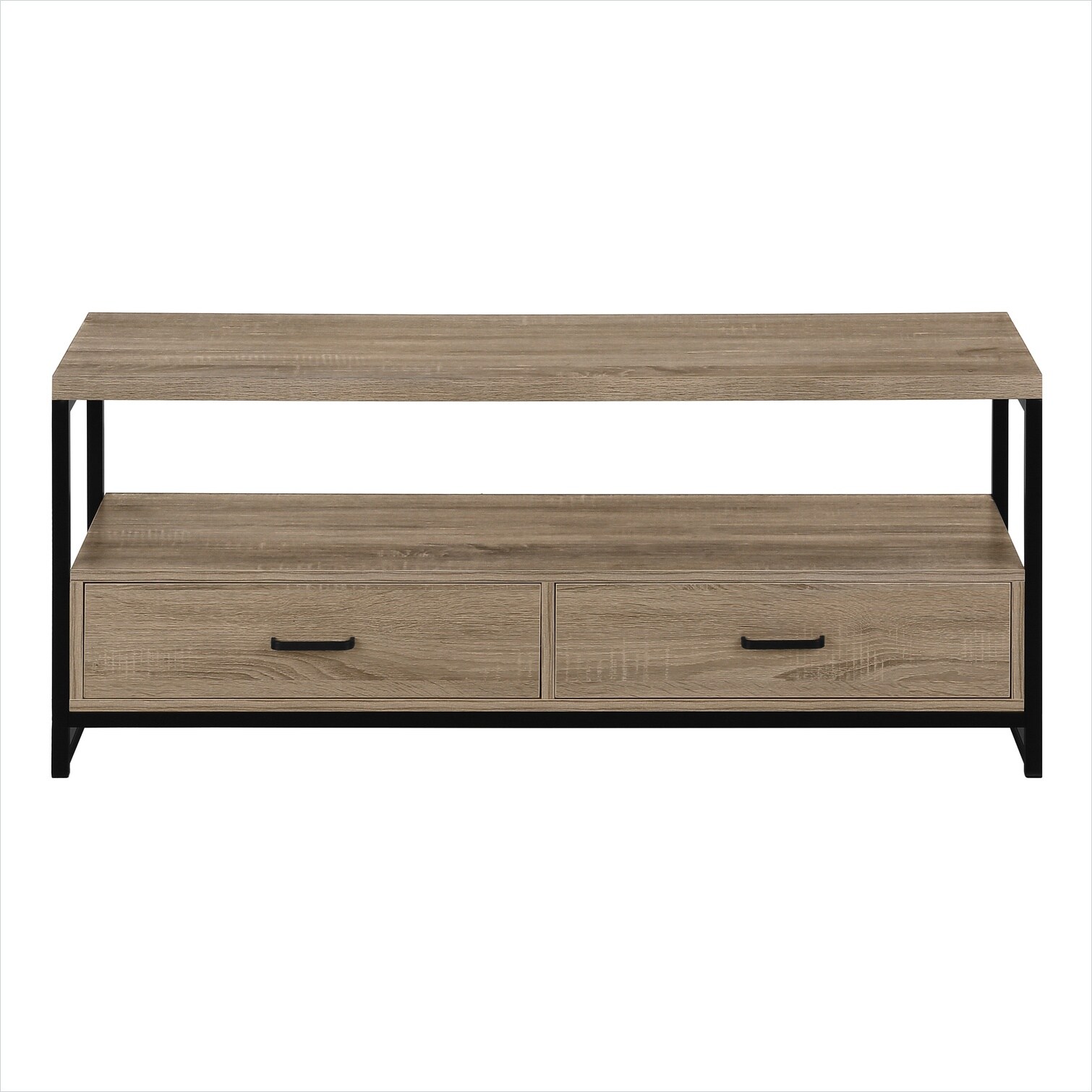 Watnature 48-Inch Media Console with Storage Drawers Beige Finish and ...