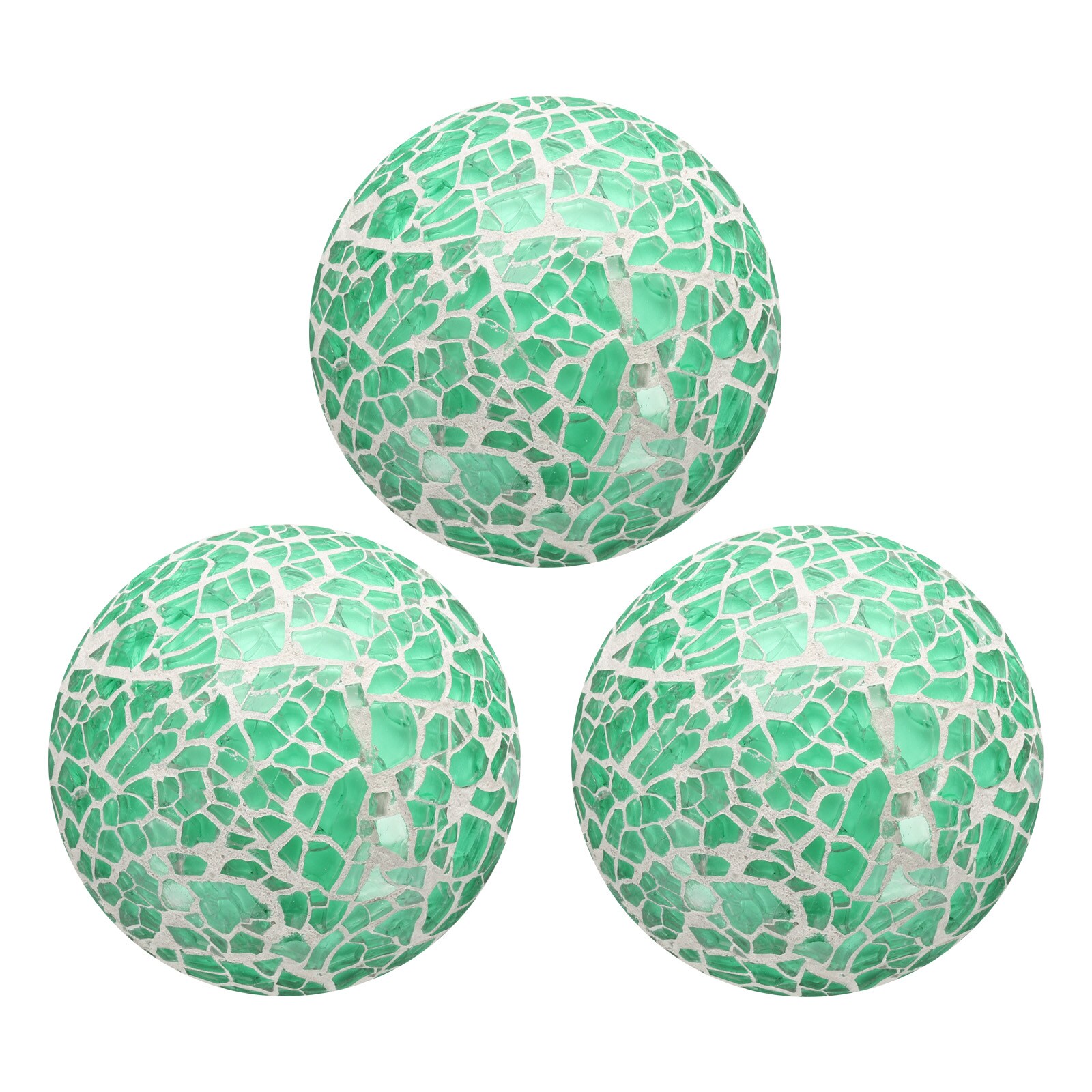 Unique Bargains 3 Pcs 2.36Inch Decorative Balls Mosaic Glass Balls ...