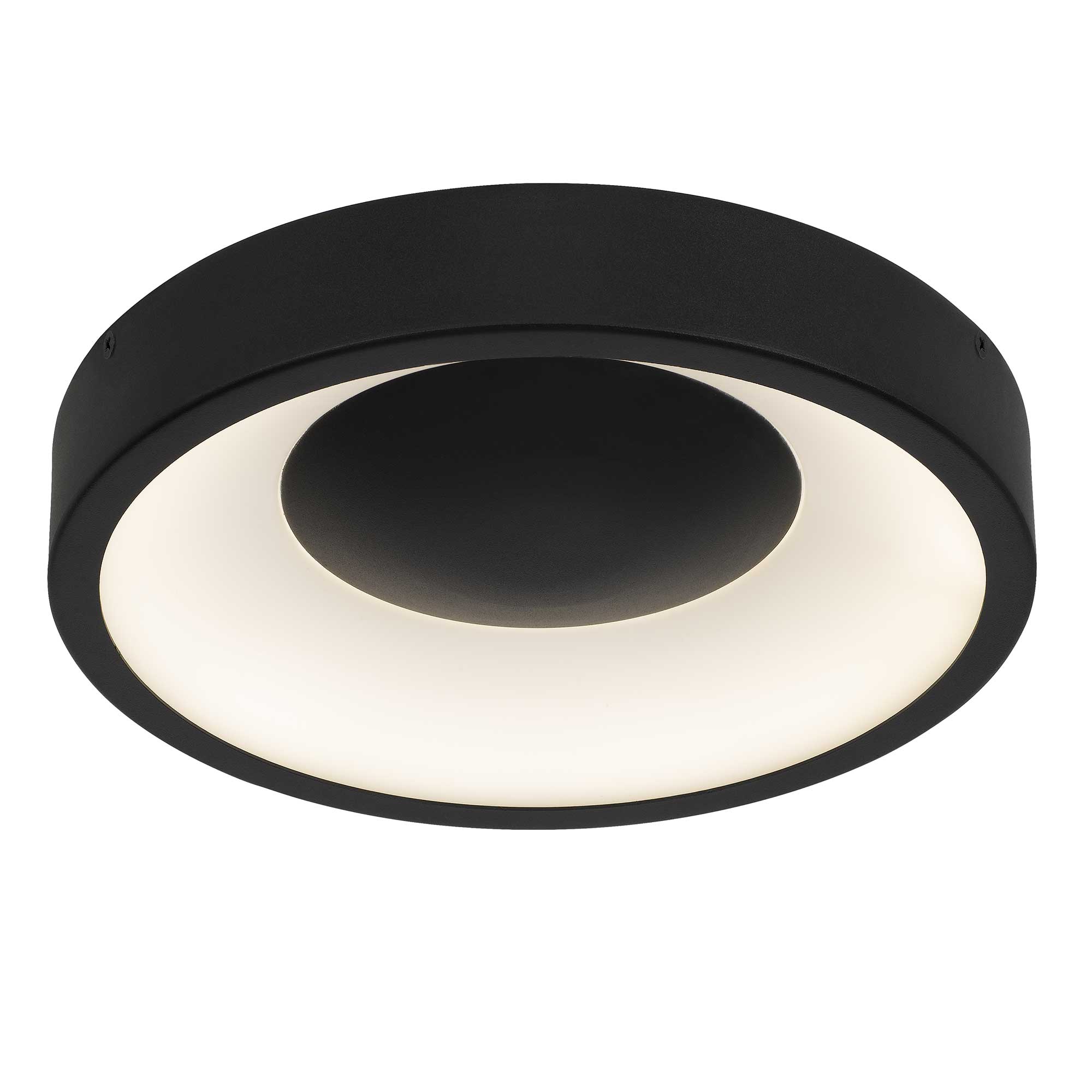 LUXEYARD 11 inch Black LED Flush Mount in the Wall Pack Lights ...