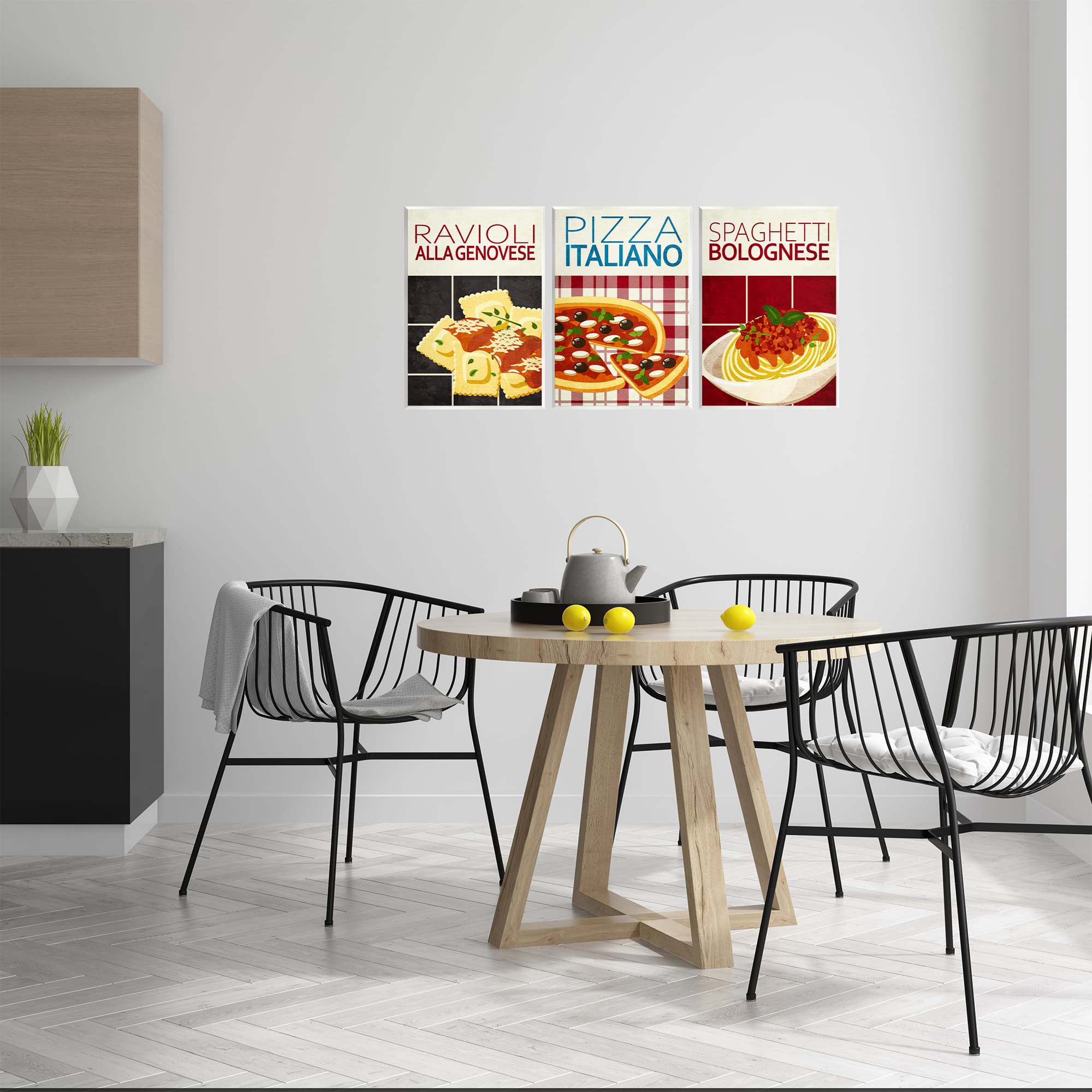 Stupell Industries Classic Italian Pasta Meals Wall Plaque Design by ...