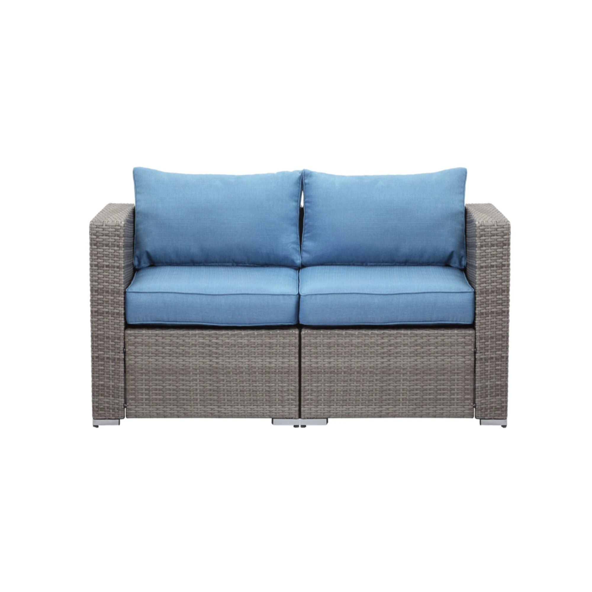CESICIA Patio Chairs Wicker Brown Wicker Frame Stationary Conversation ...