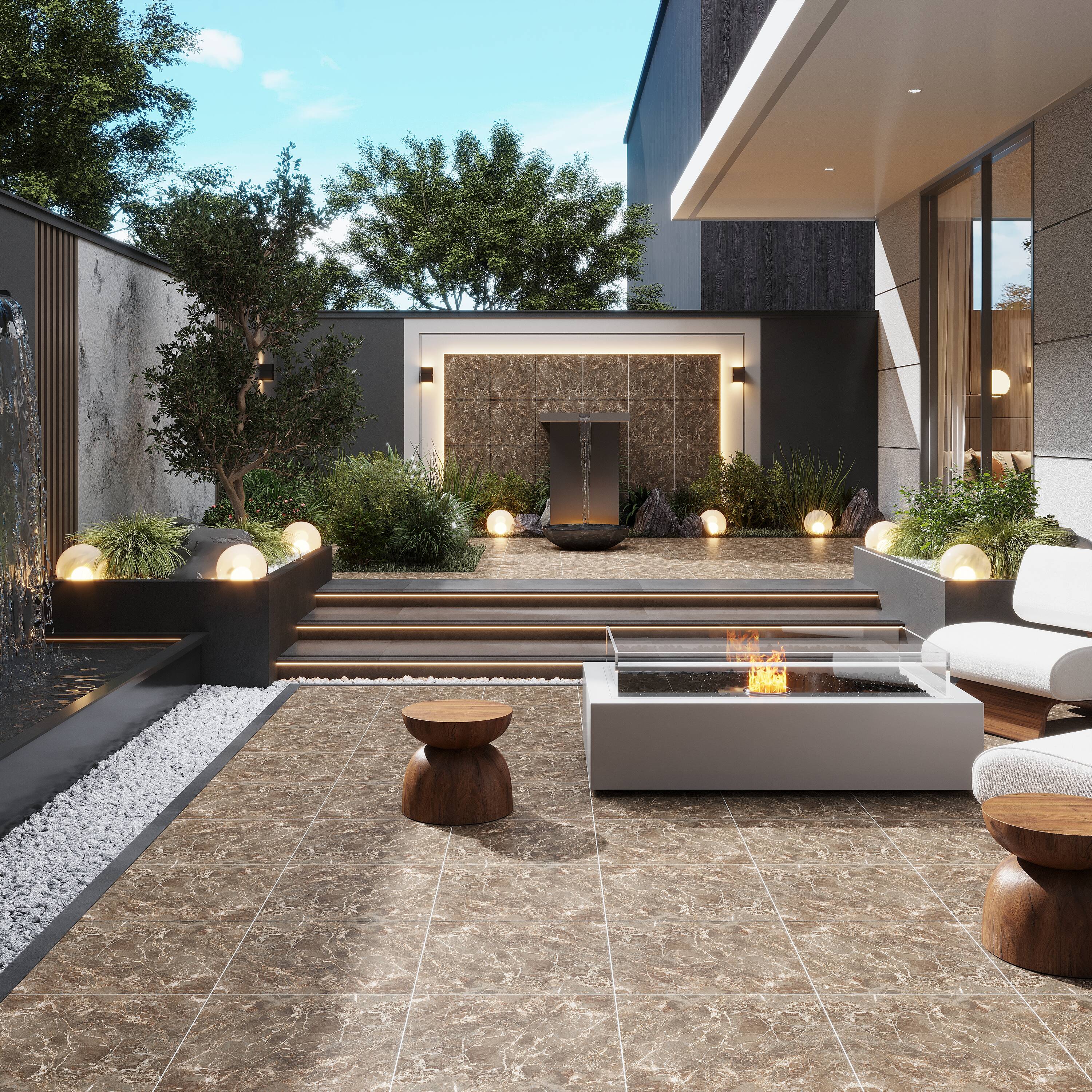 Apollo Tile Sample - Regalia Bruno Brown 4-in x 5-in Matte Porcelain ...