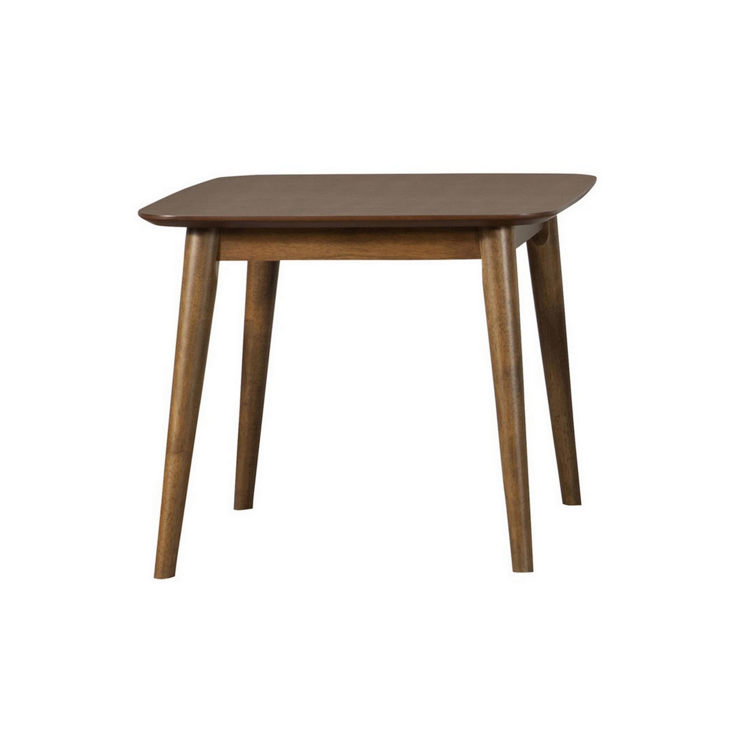 Benzara 3 Piece Rectangular Coffee and Square End Table Set-Rich Walnut ...