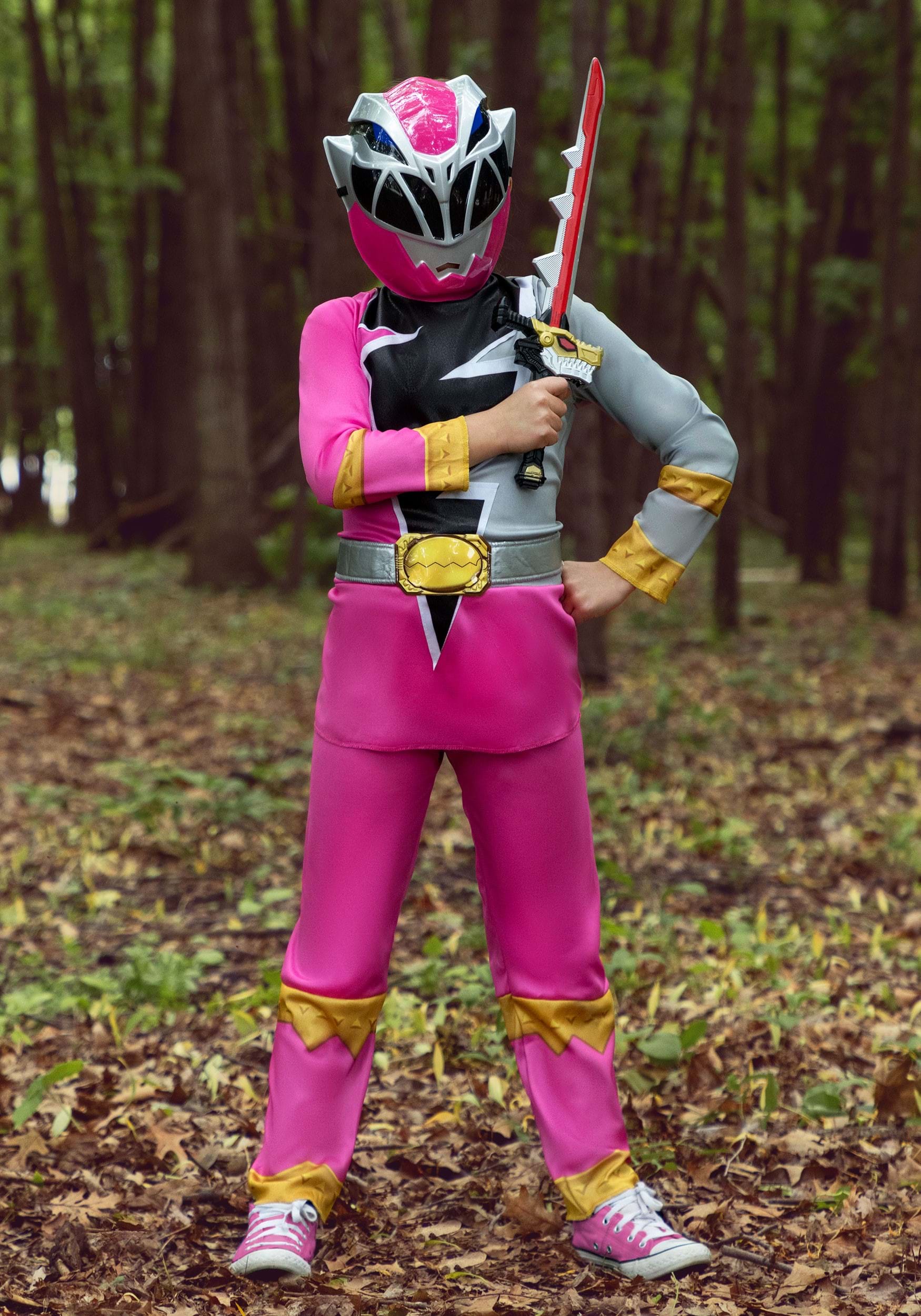 Disguise Power Rangers Dino Fury Pink Ranger Kid's Costume Size 7/8 in ...