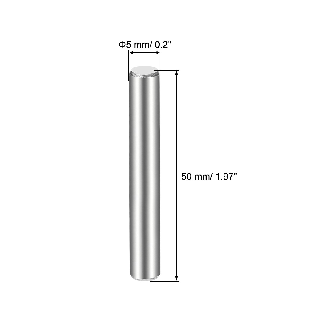Unique Bargains 5 x 50mm(Approx 13/64inch) Dowel Pin 304 Stainless ...