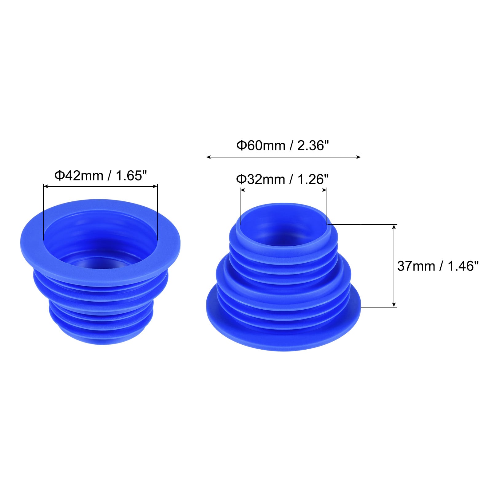 Unique Bargains Drain Pipe Seal Hose Silicone Plug Sewer Sealing Ring ...