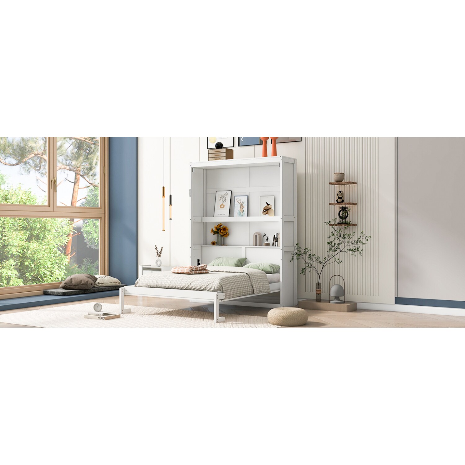 Streamdale Furniture Streamdale Full Size Murphy Bed Wall Bed with ...