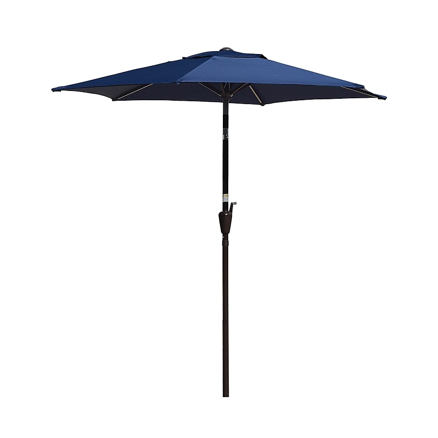 BANSA ROSE 7.2-ft Navy Blue Tilt and Crank Patio Umbrella with Push ... BANSA ROSE 7.2-ft Navy Blue Tilt and Crank Patio Umbrella with Push ...