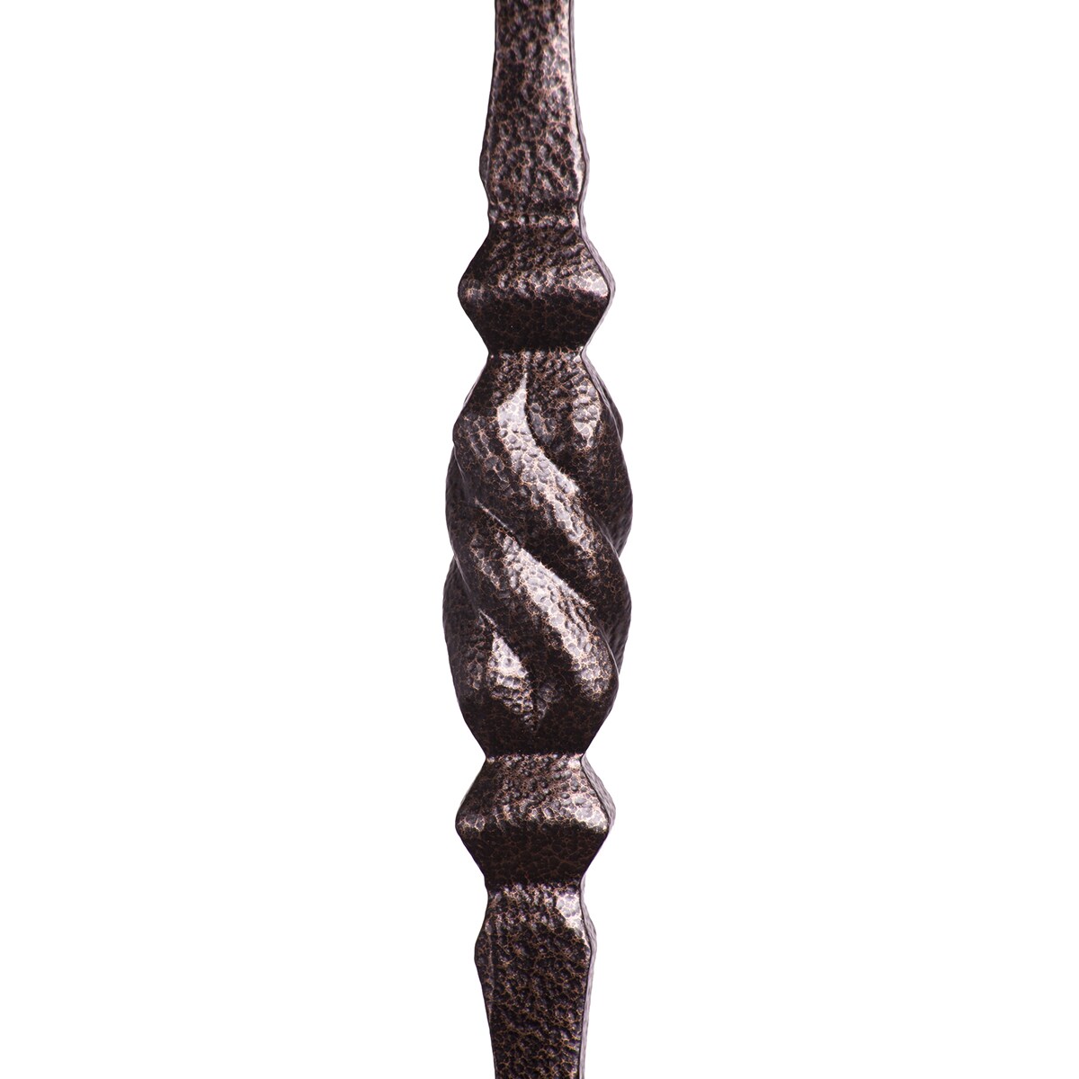 House of Forgings Solid 44-in Copper Vein Wrought Iron Tuscan Stair ...