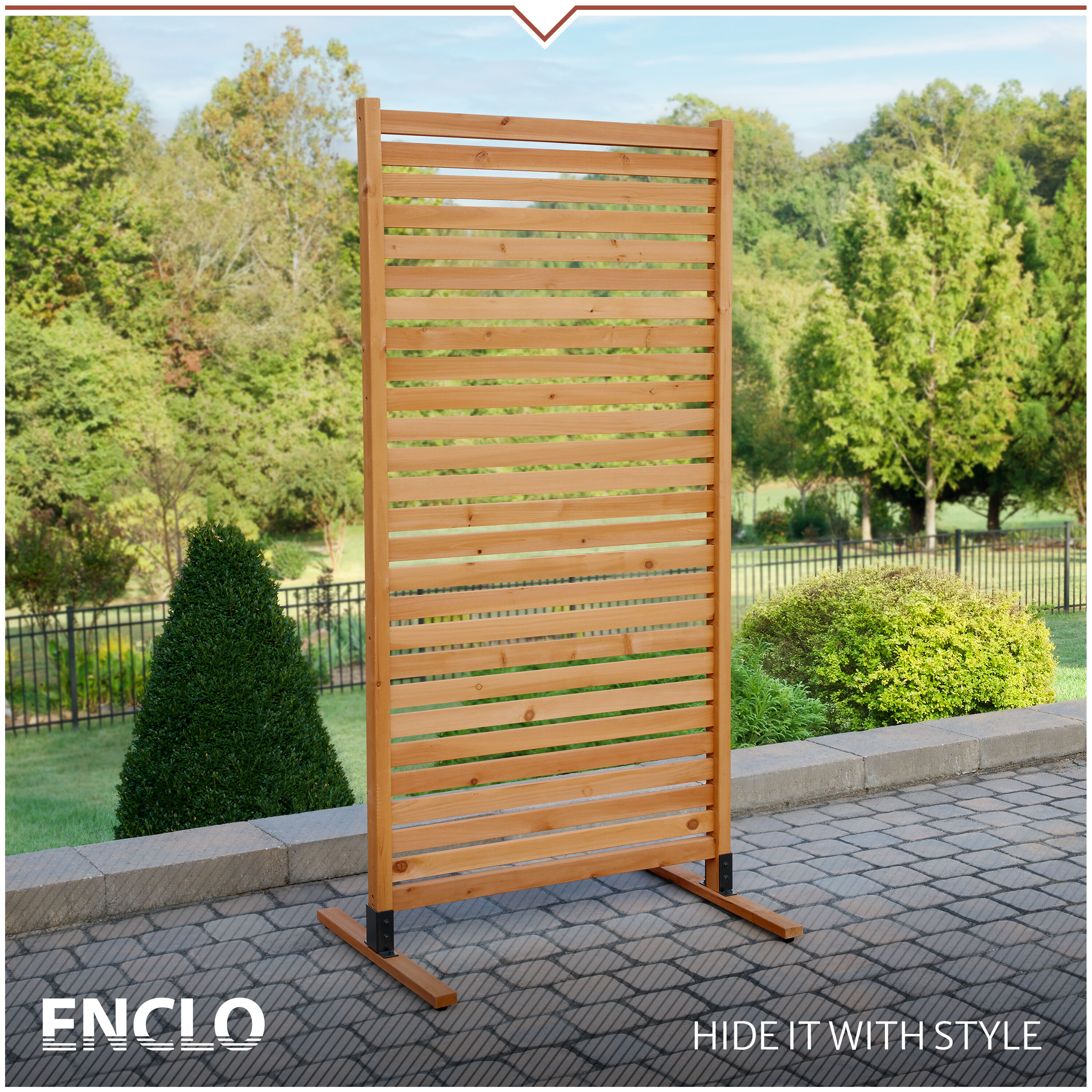 Enclo Privacy Screens Tiaga Freestanding or Surface Mounted 36-in W x ...