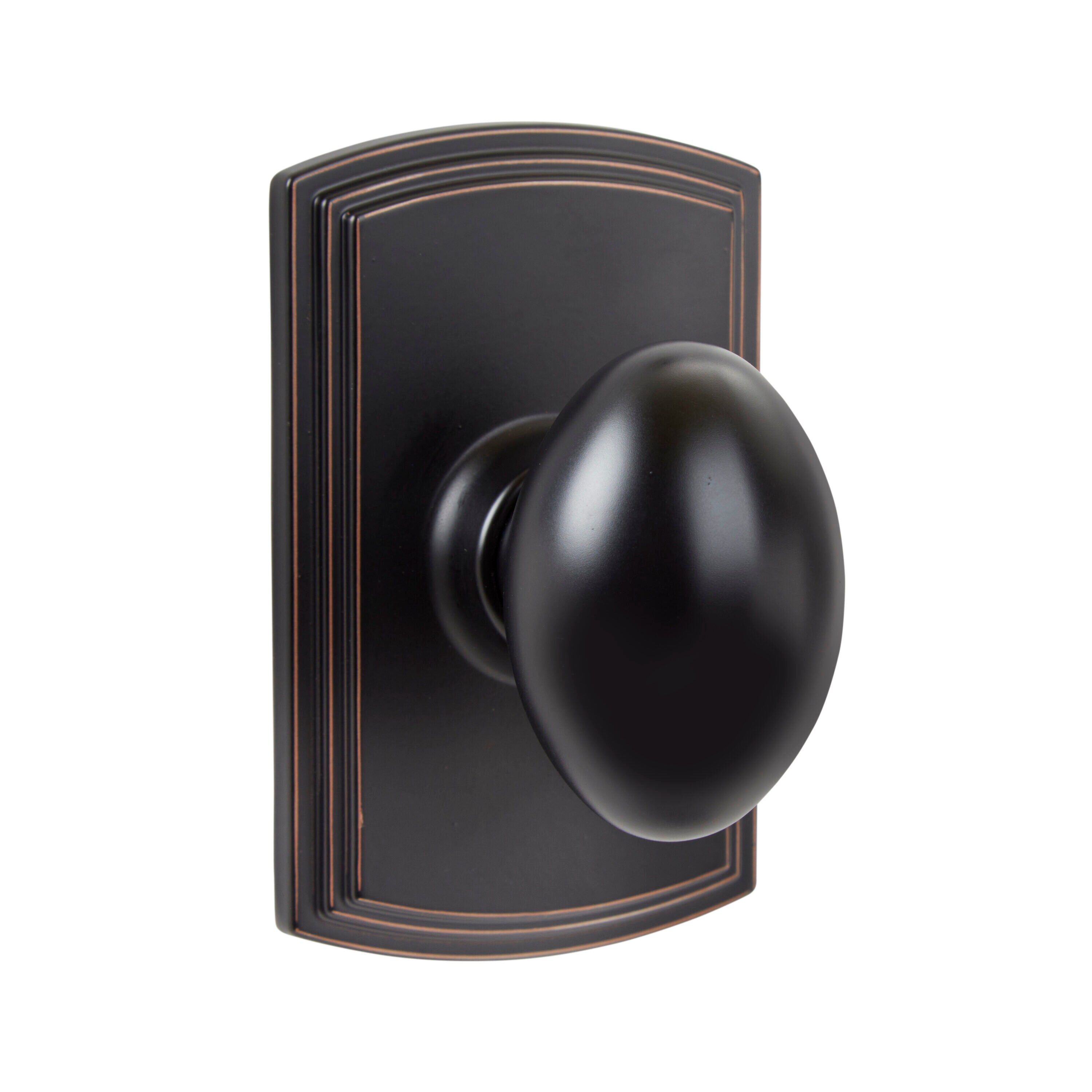 Delaney Hardware Canova Edged Bronze Interior/Exterior Hall/Closet Passage Door Knob 364507 at ...