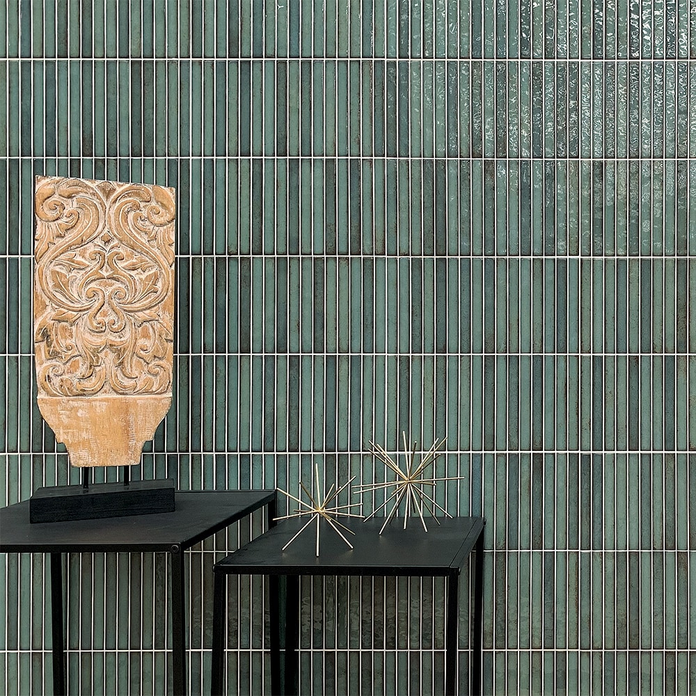 The Tile Life Castilla Emerald 14-in x 14-in Glossy Ceramic Wall Tile ...