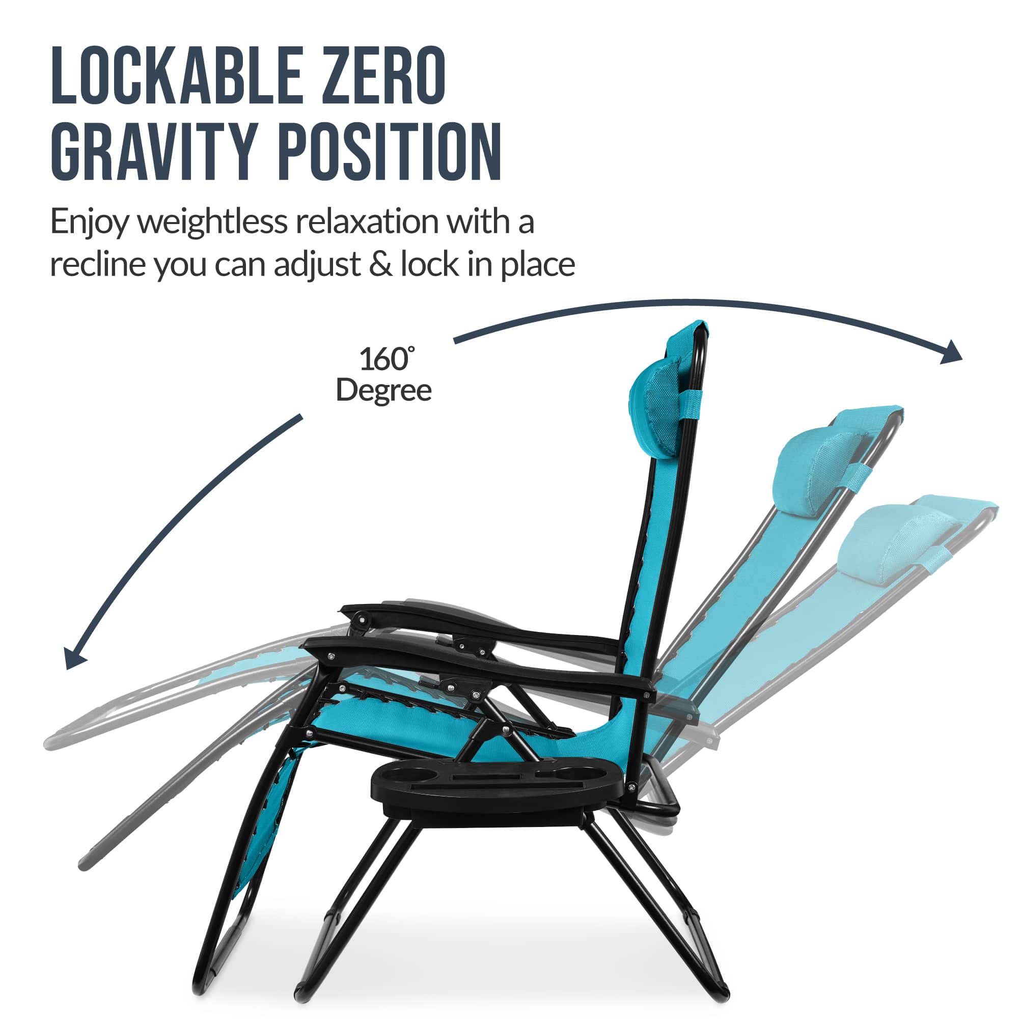 Best Choice Products Set of 2 Extra Wide Zero Gravity Lounge Chair ...