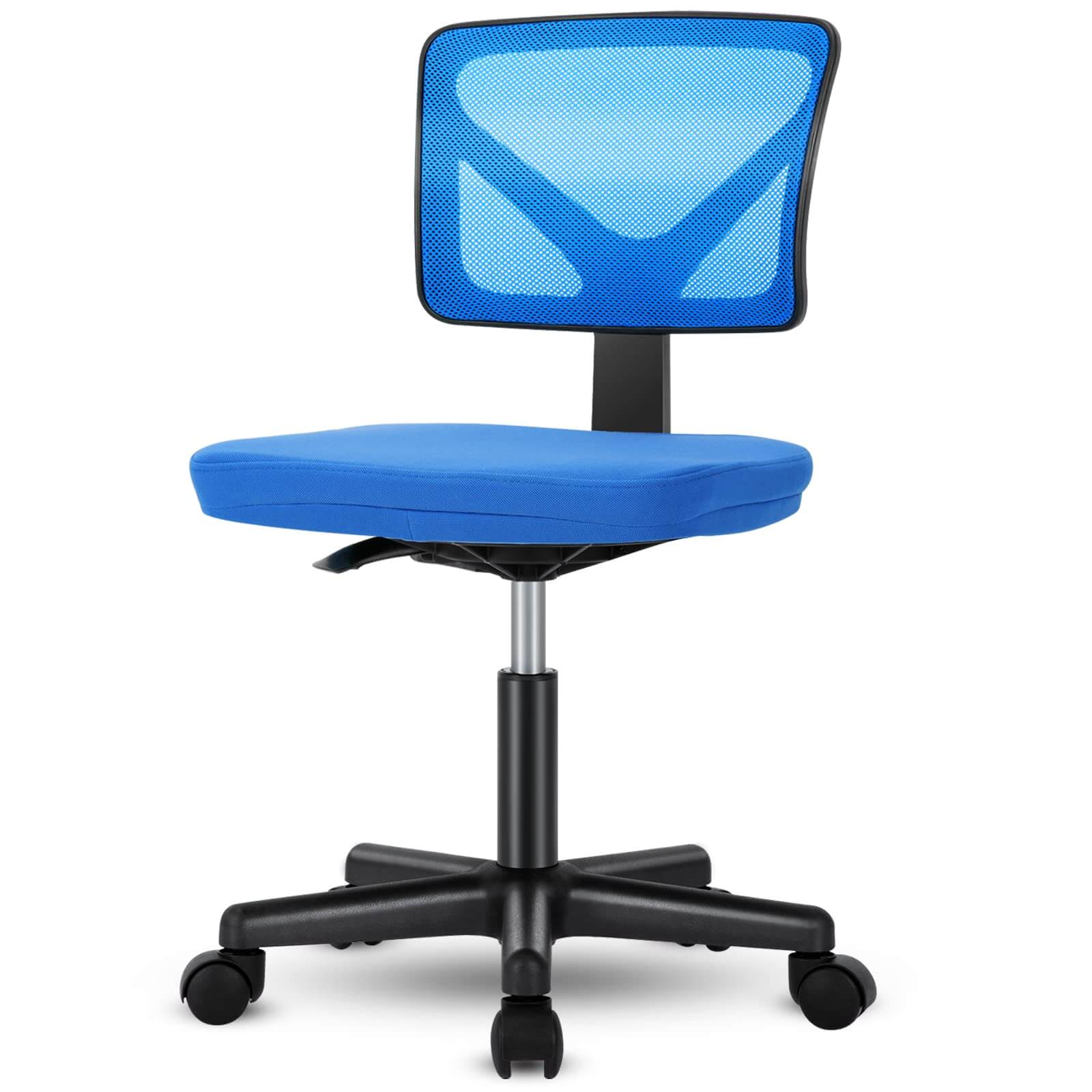 OOU Low-Back Mesh Armless Office Chair Swivel Rolling Computer Chair No ...