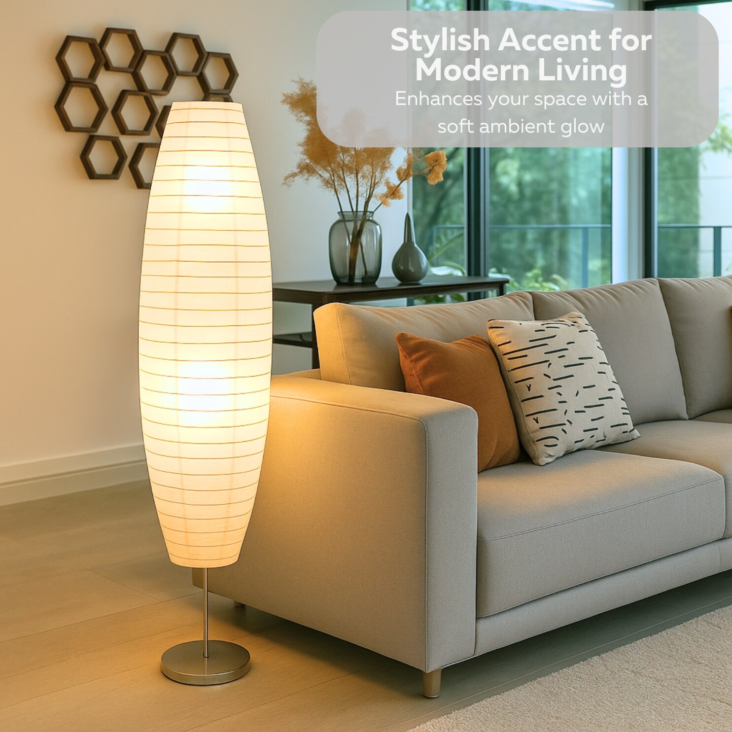 LIGHTACCENTS Diploma Paper Floor Lamp Set of 2 in the Floor Lamps ...