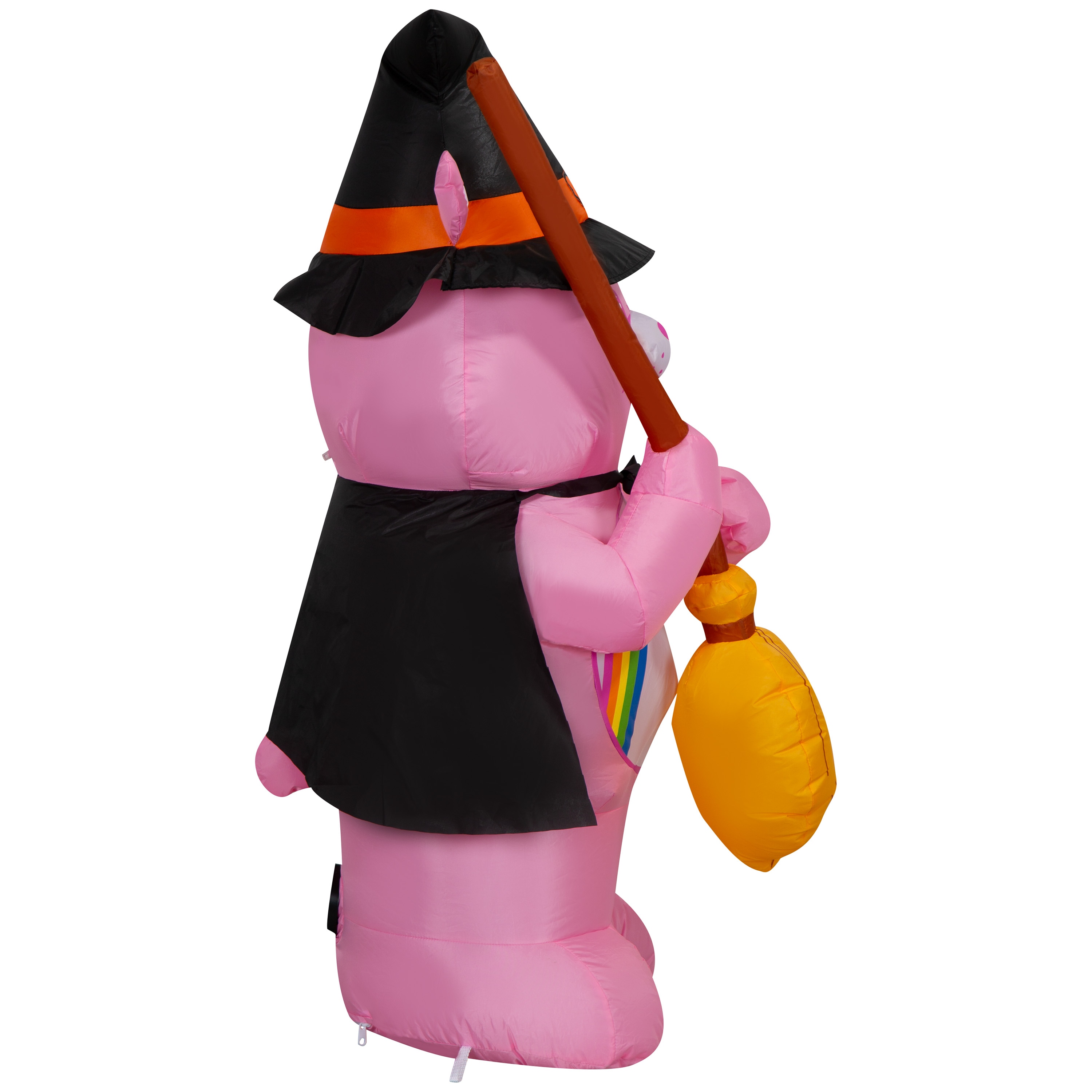 Gemmy 3.51-ft Yard stake Lighted Care Bears Cheer Bear Witch Inflatable ...