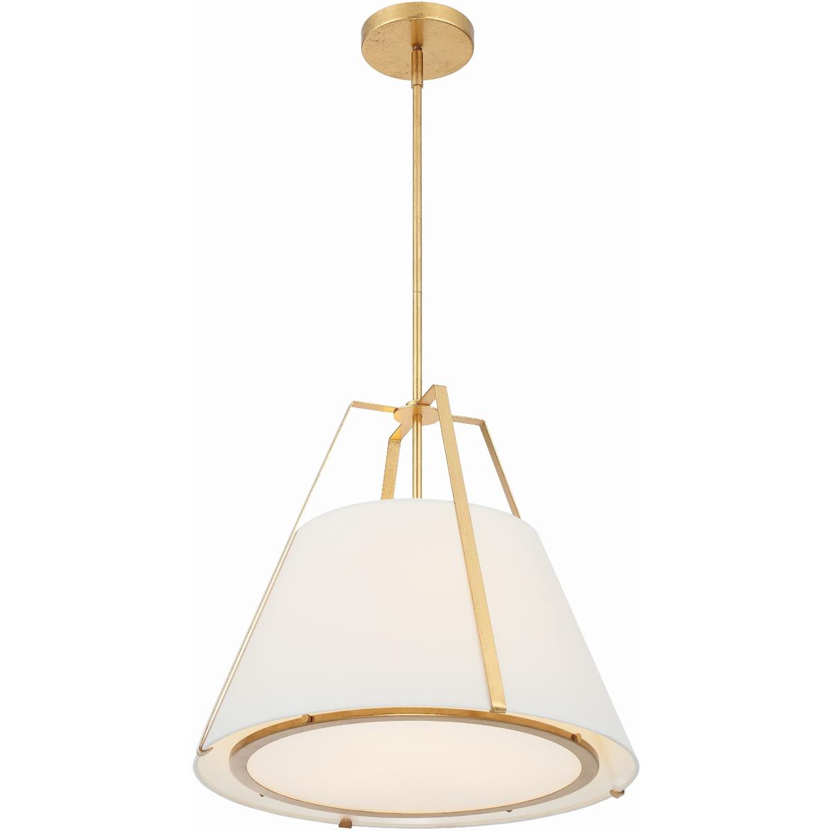 Crystorama FUL-904-GA Fulton 3 Light 20 inch Antique Gold Pendant ...