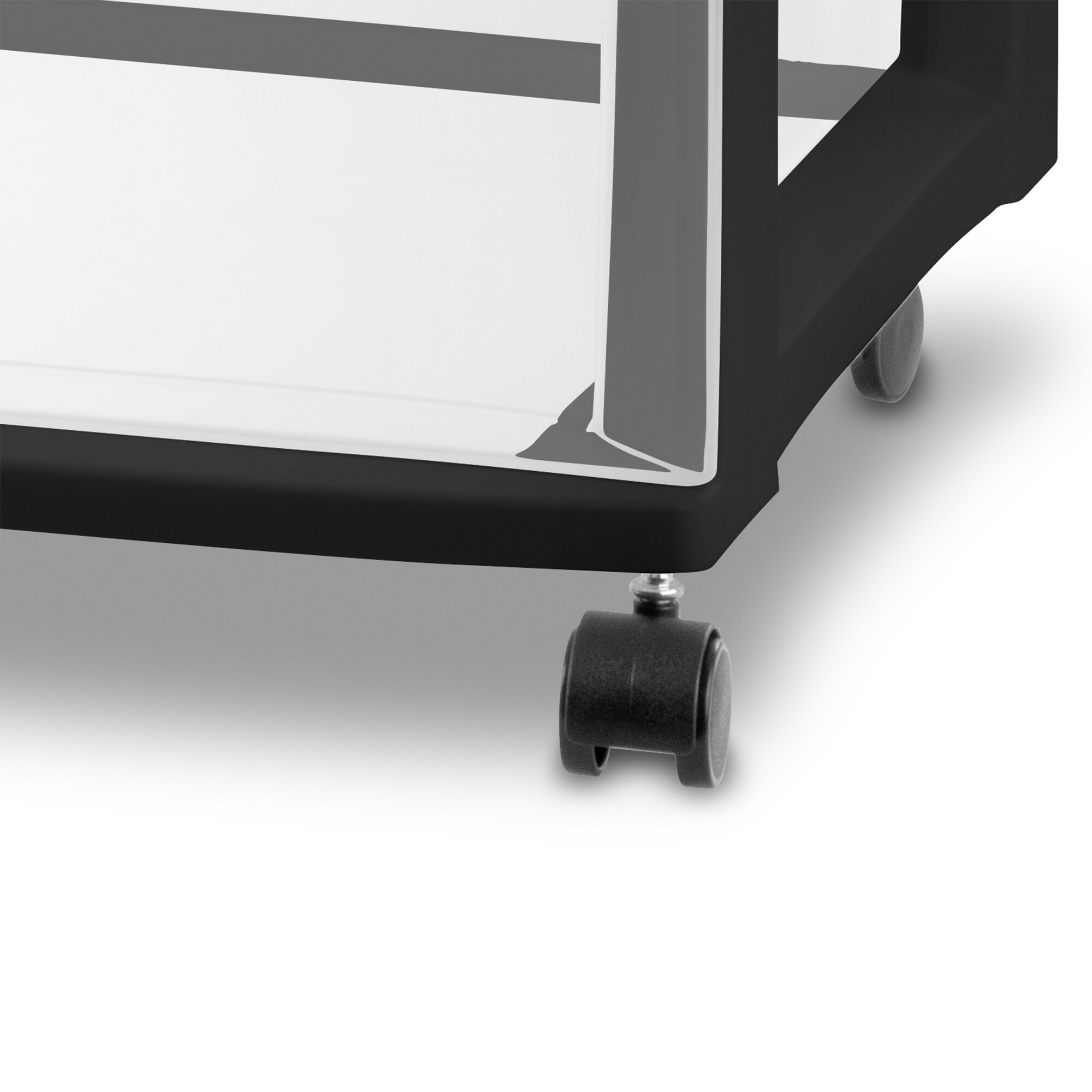 Sterilite 3 Drawer Storage Cart Plastic Rolling Medium Organizer Black ...