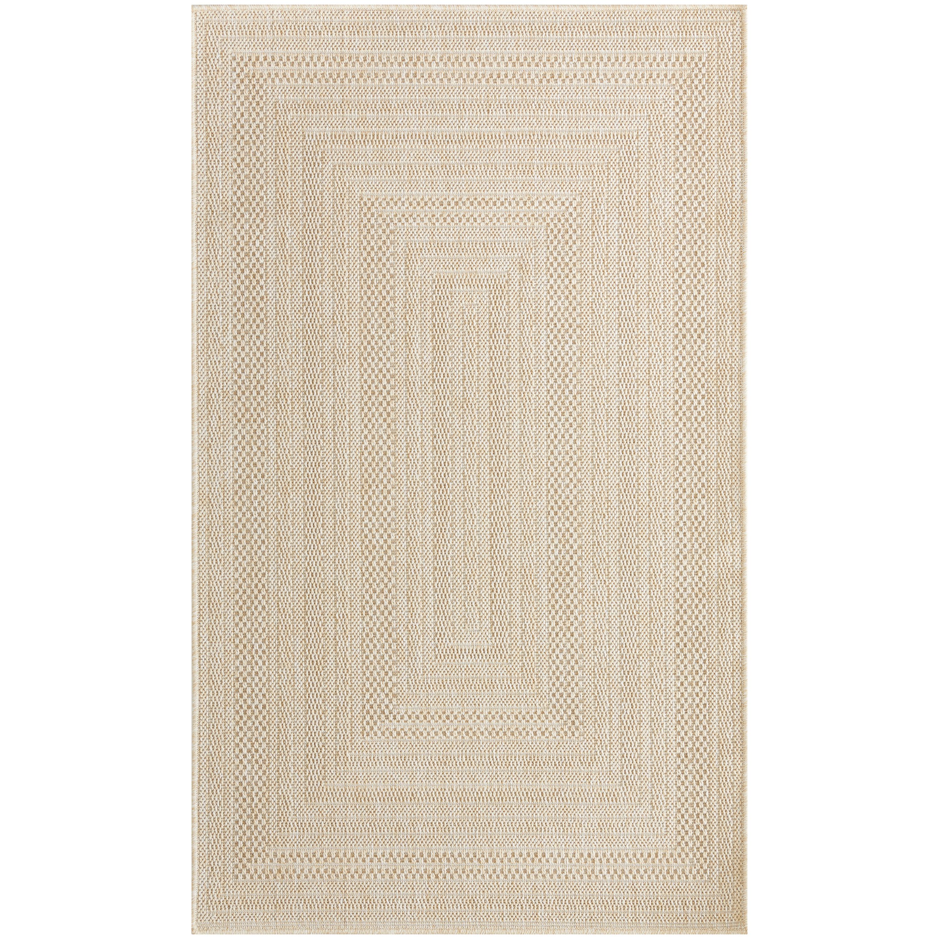 Nourison Tulum 2' x 3' Cream Indoor/Outdoor Rug in the Rugs department ...