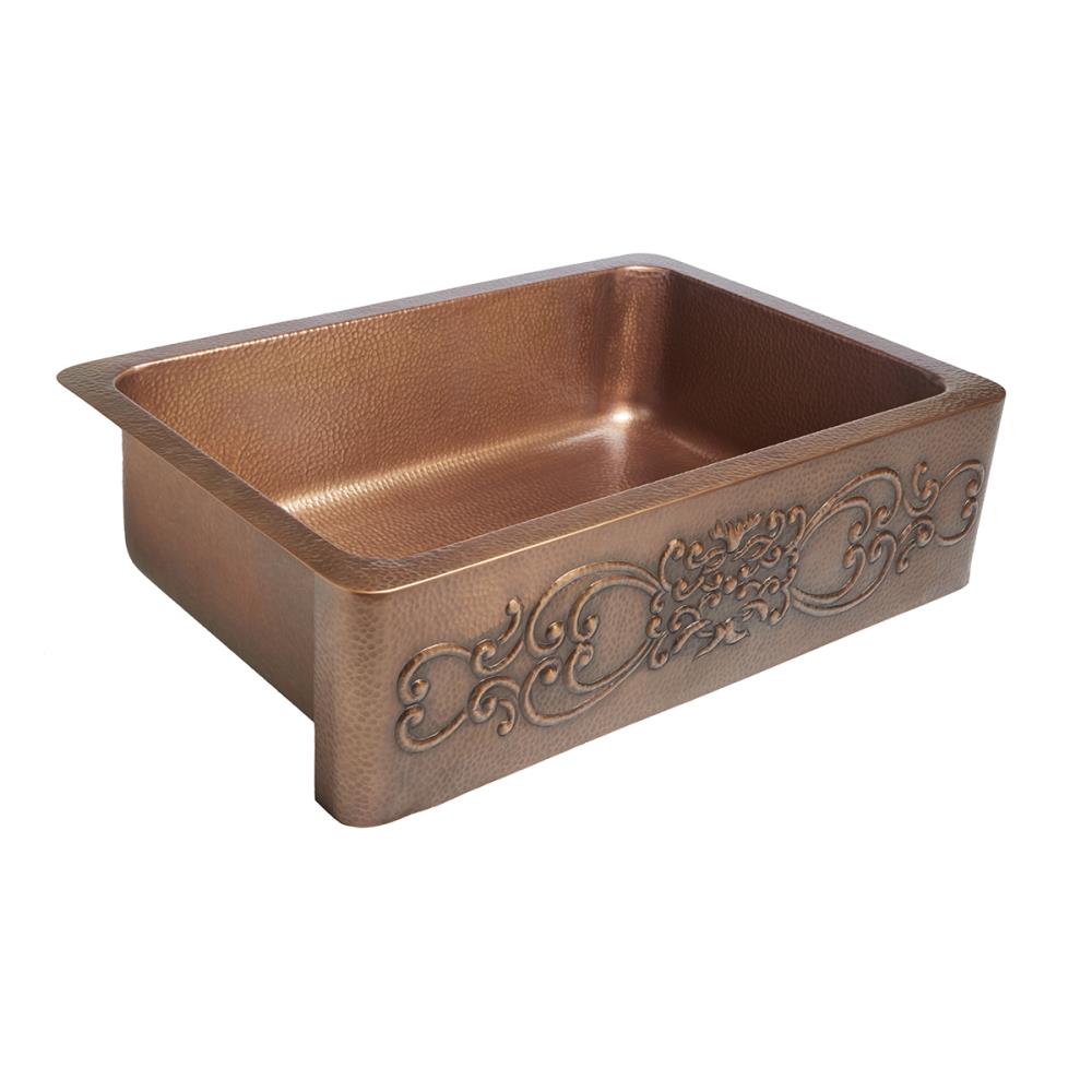 Sinkology Ganku Farmhouse Apron Front 22 In X 33 In Antique Copper