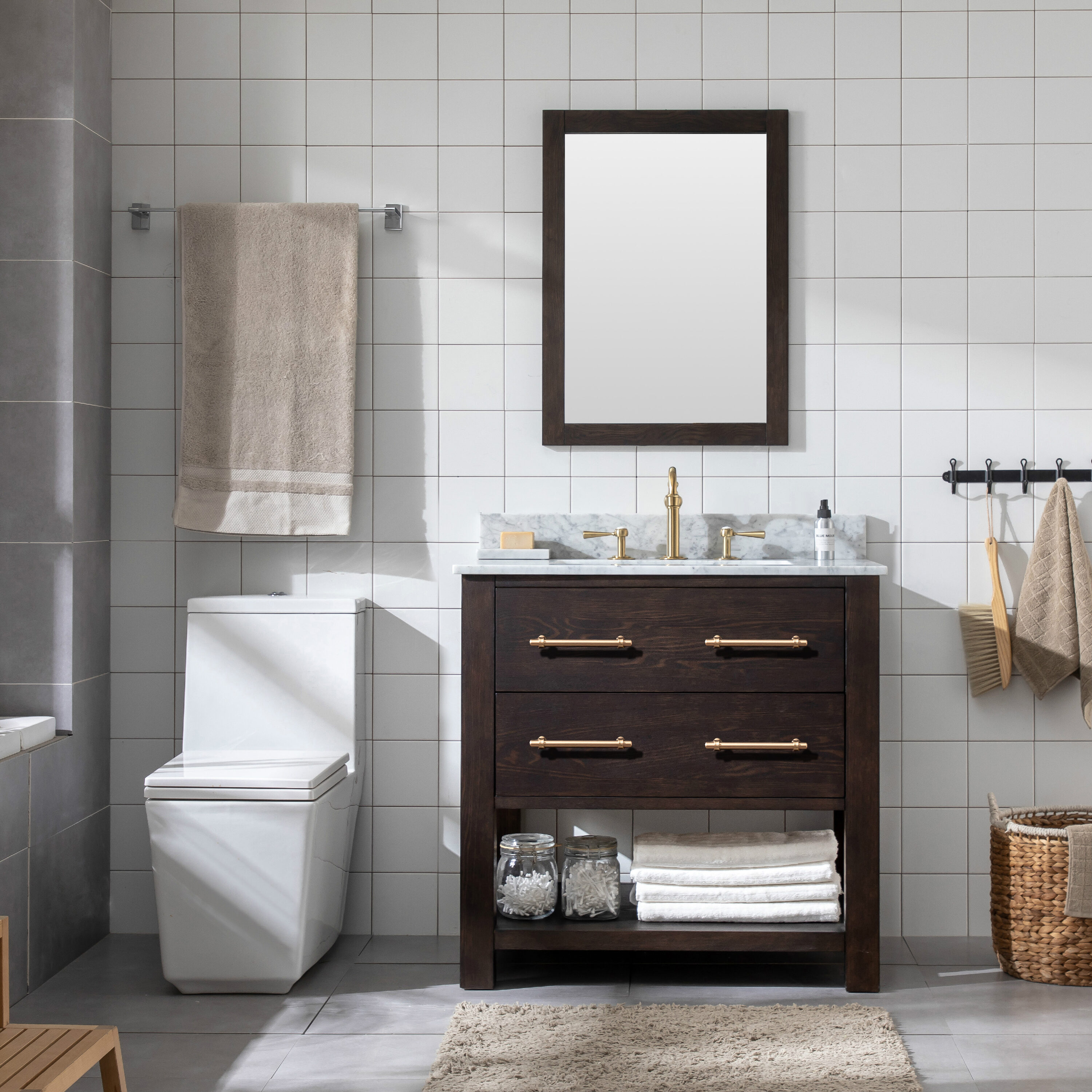 Sudio Design WINDWOOD 36-in Brown Oak Undermount Single Sink Bathroom ...