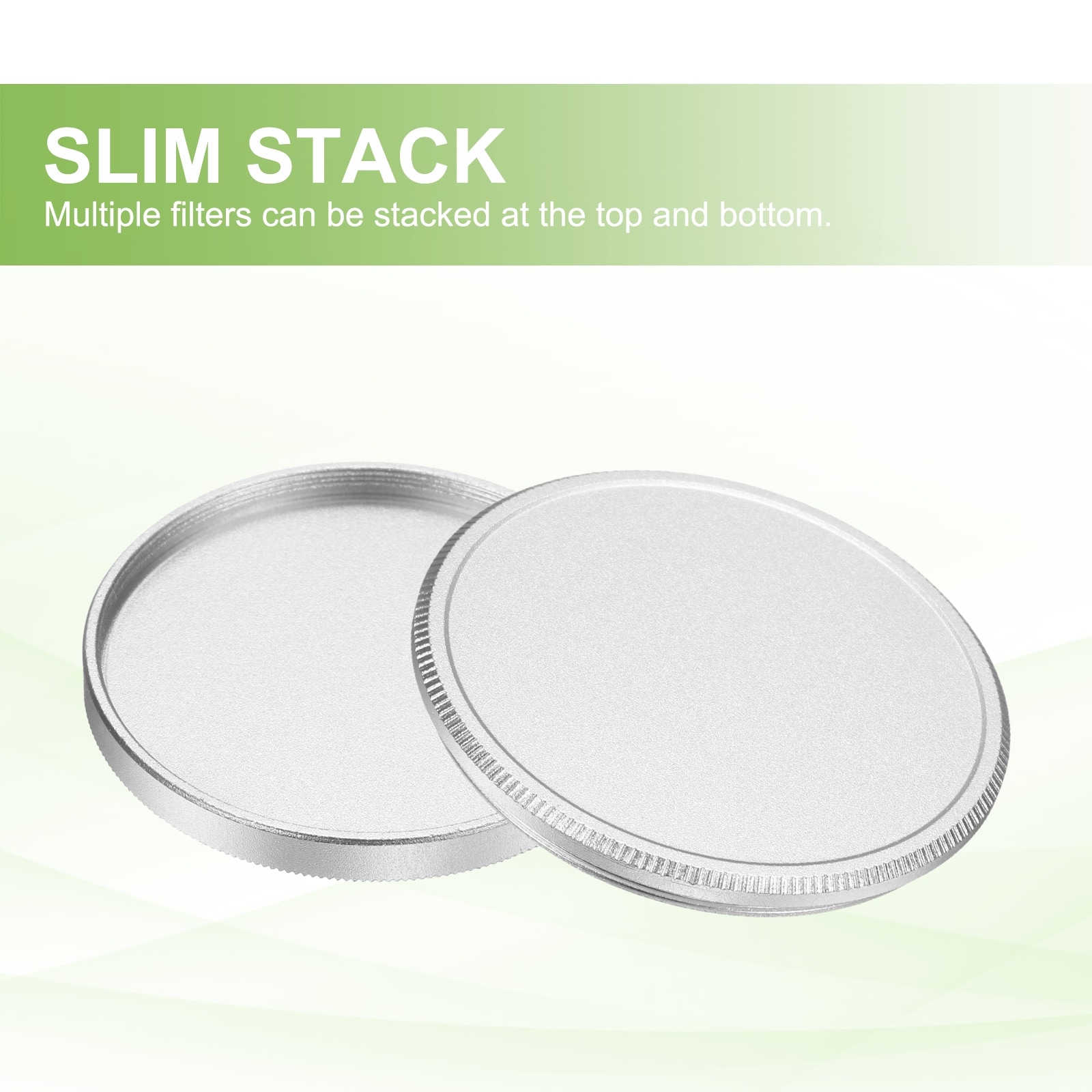 PATIKIL 40.5mm x 1mm Metal Lens Cap Universal Lens Filter Stack Cap ...