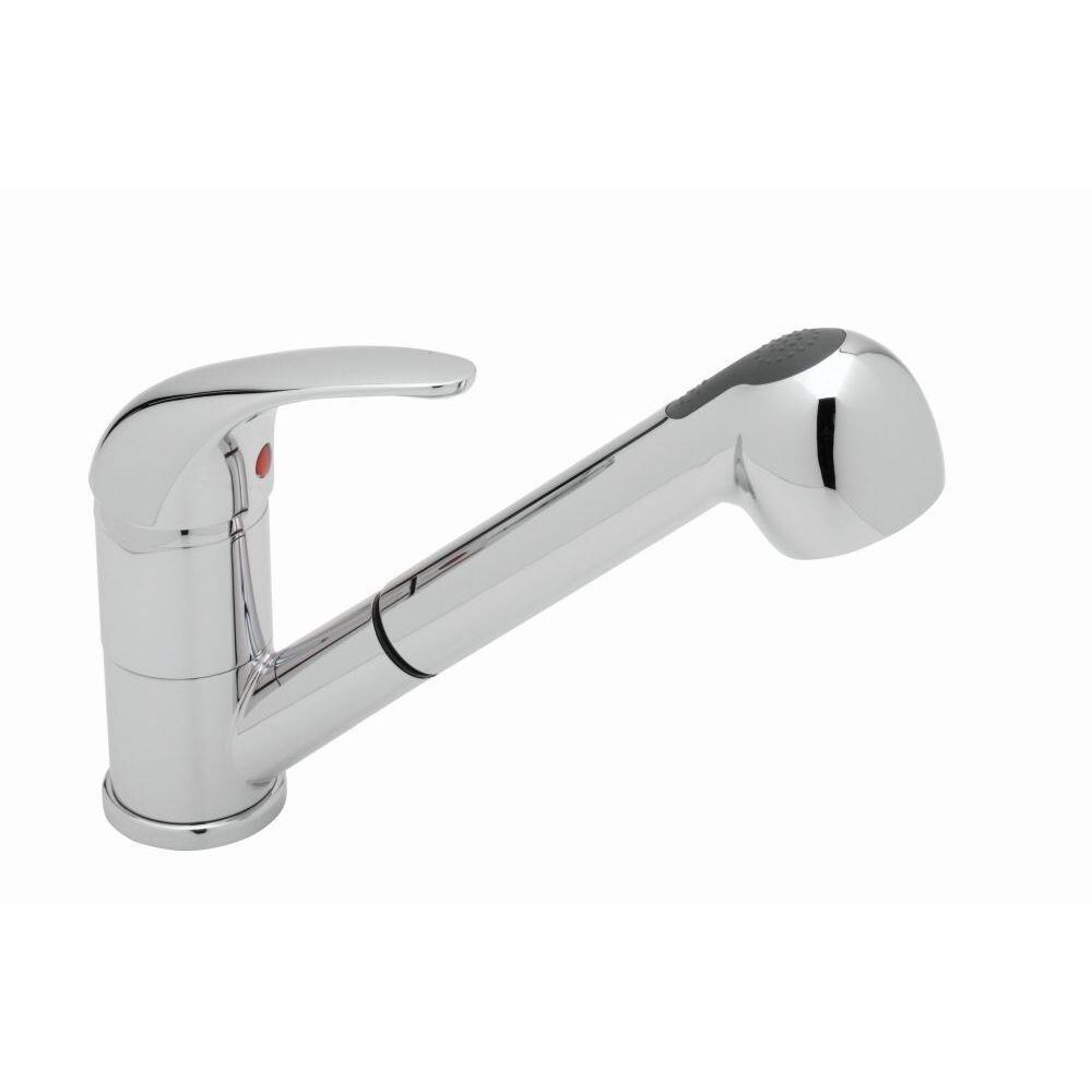 BLANCO Torino Jr Chrome Single Handle Pull-out Kitchen Faucet at Lowes.com