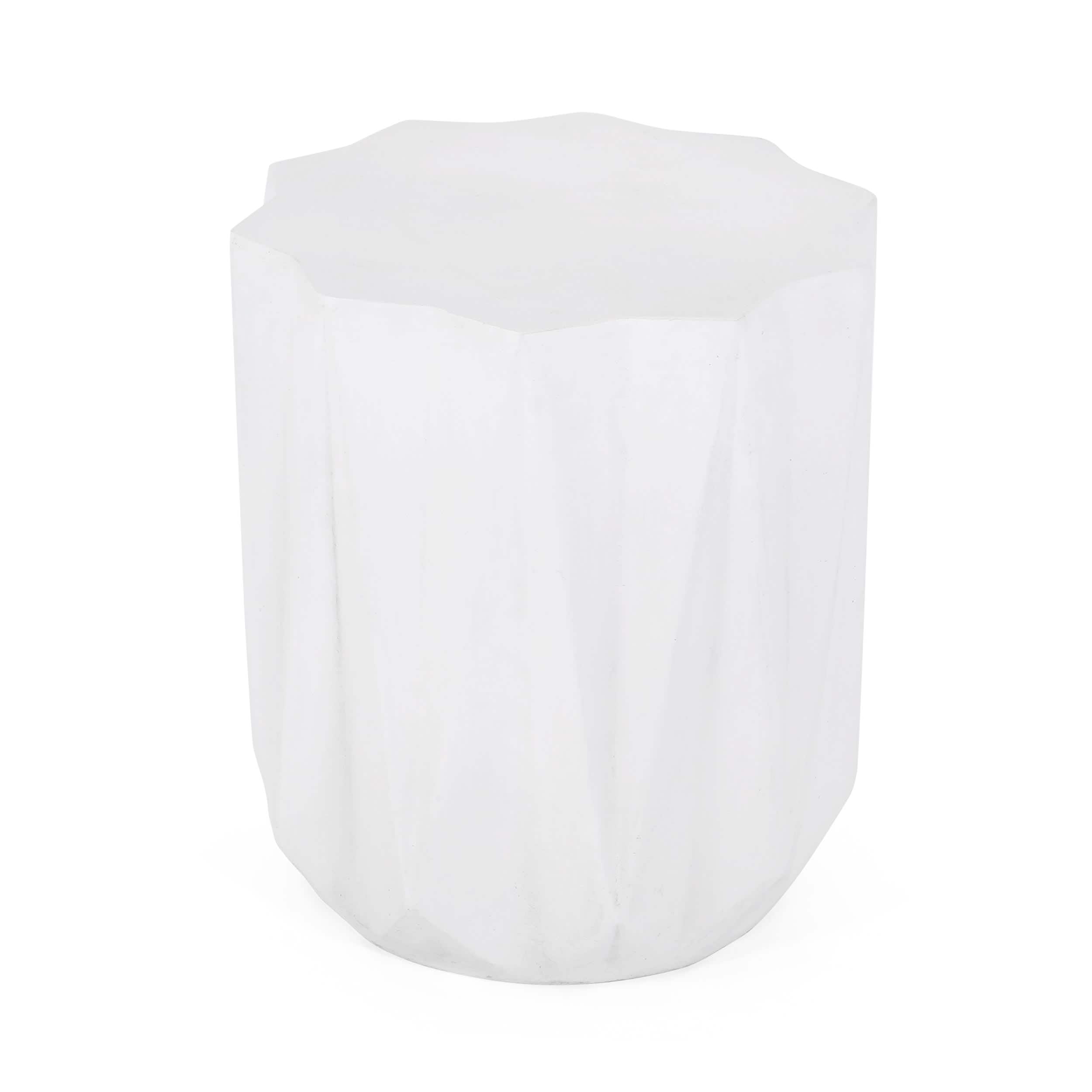 Vynxaria Antique White Star Top Magnesium Oxide Single-Piece Indoor ...