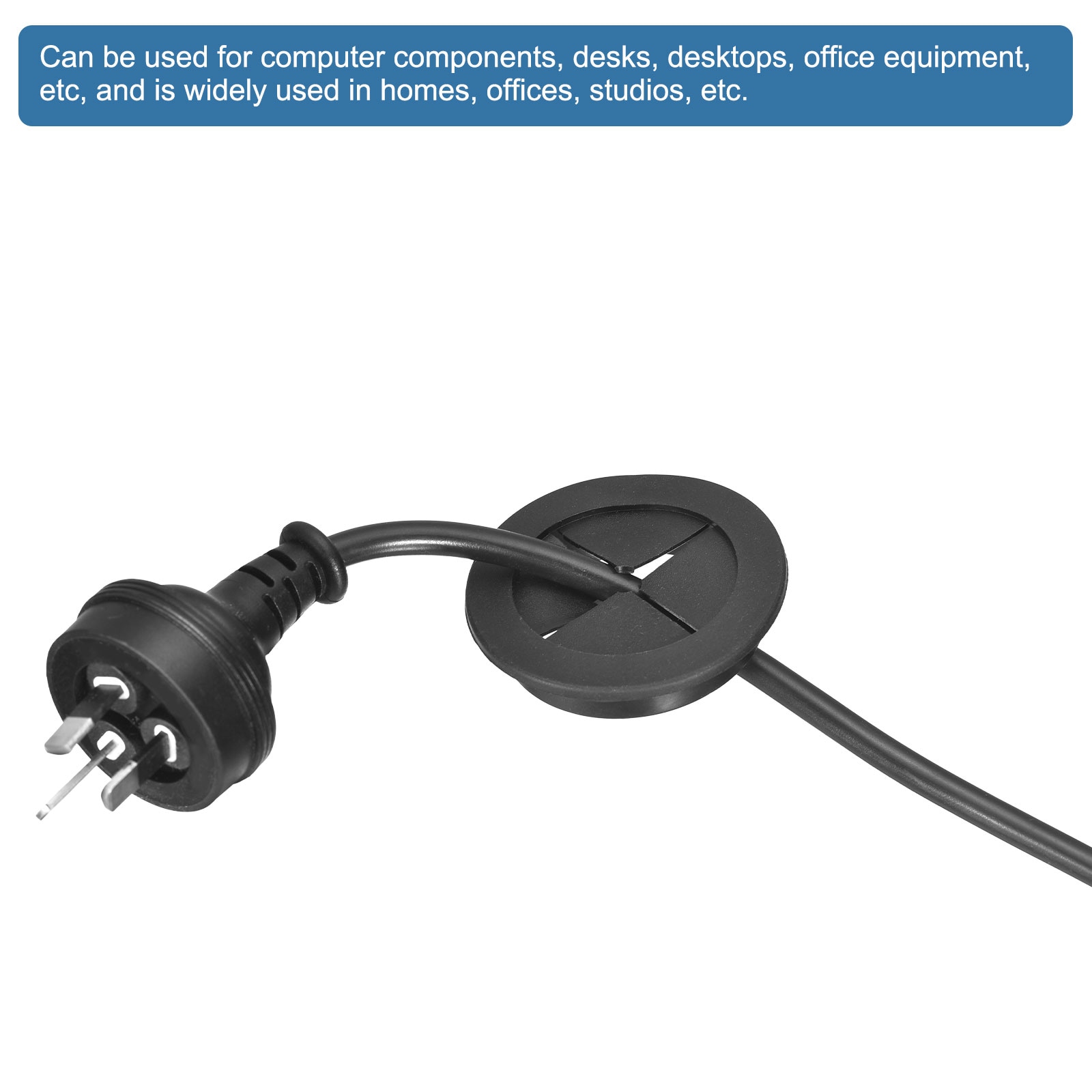Unique Bargains 4pcs Cable Cord Grommet 1-3/16 Inch (30mm) Desk Grommet ...