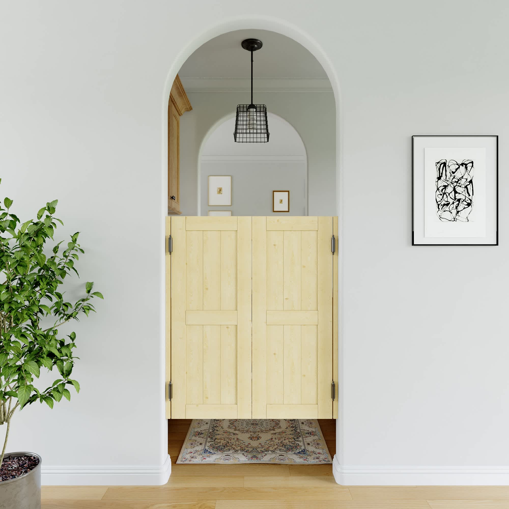 Ark Design 36-in x 42-in Cafe Saloon Door Dual Partition Door Porch ...