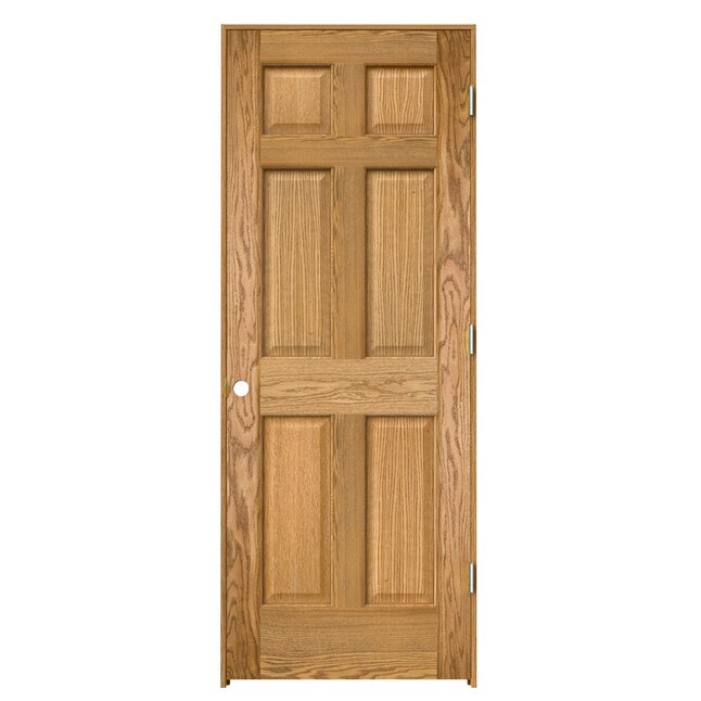 RELIABILT 6 Panel Oak 30-in x 80-in Unfinished 6-panel Unfinished Oak ... RELIABILT 6 Panel Oak 30-in x 80-in Unfinished 6-panel Unfinished Oak ...