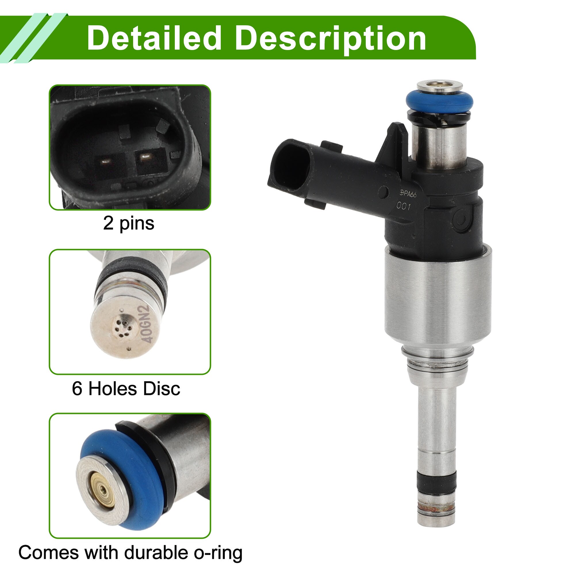 Unique Bargains No.35310-2B150 Fuel Injector for Hyundai Accent 1.6L ...