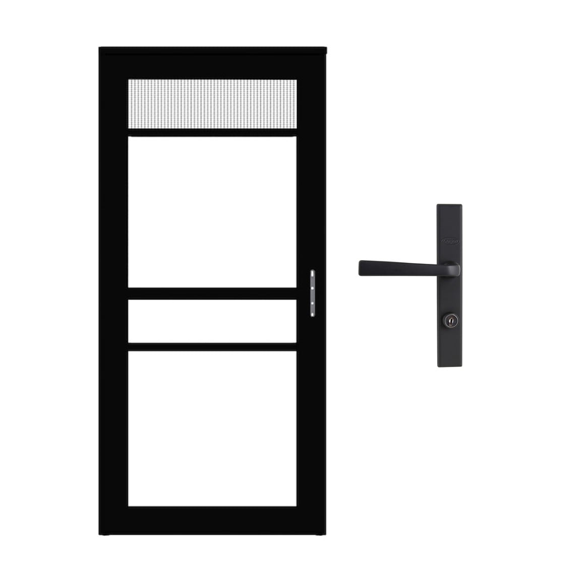Shop LARSON Platinum Split Fullview Aluminum Storm Door with ...