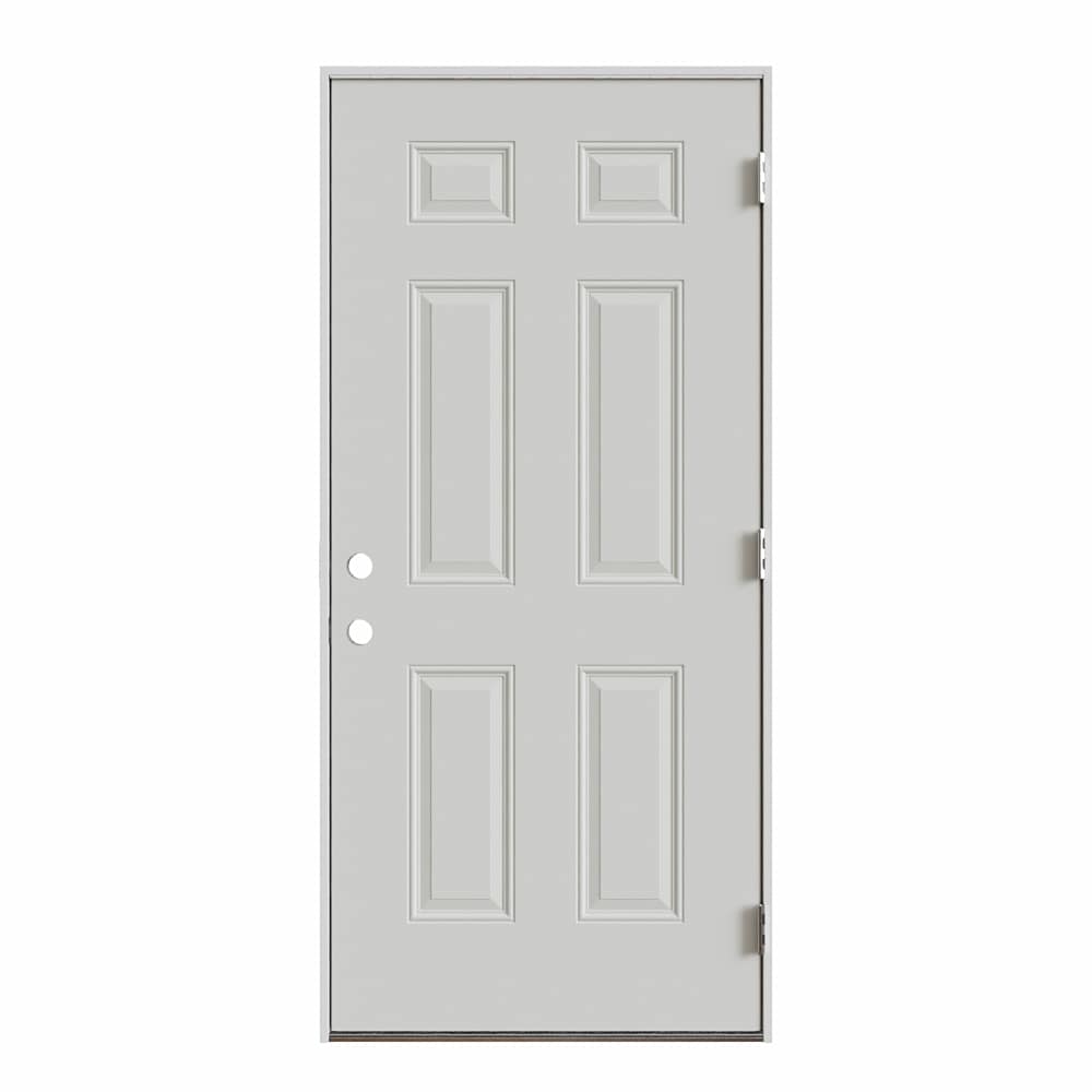 Masonite STA TRU Steel 36-in x 80-in x 4-9/16-in Steel Left-hand ...